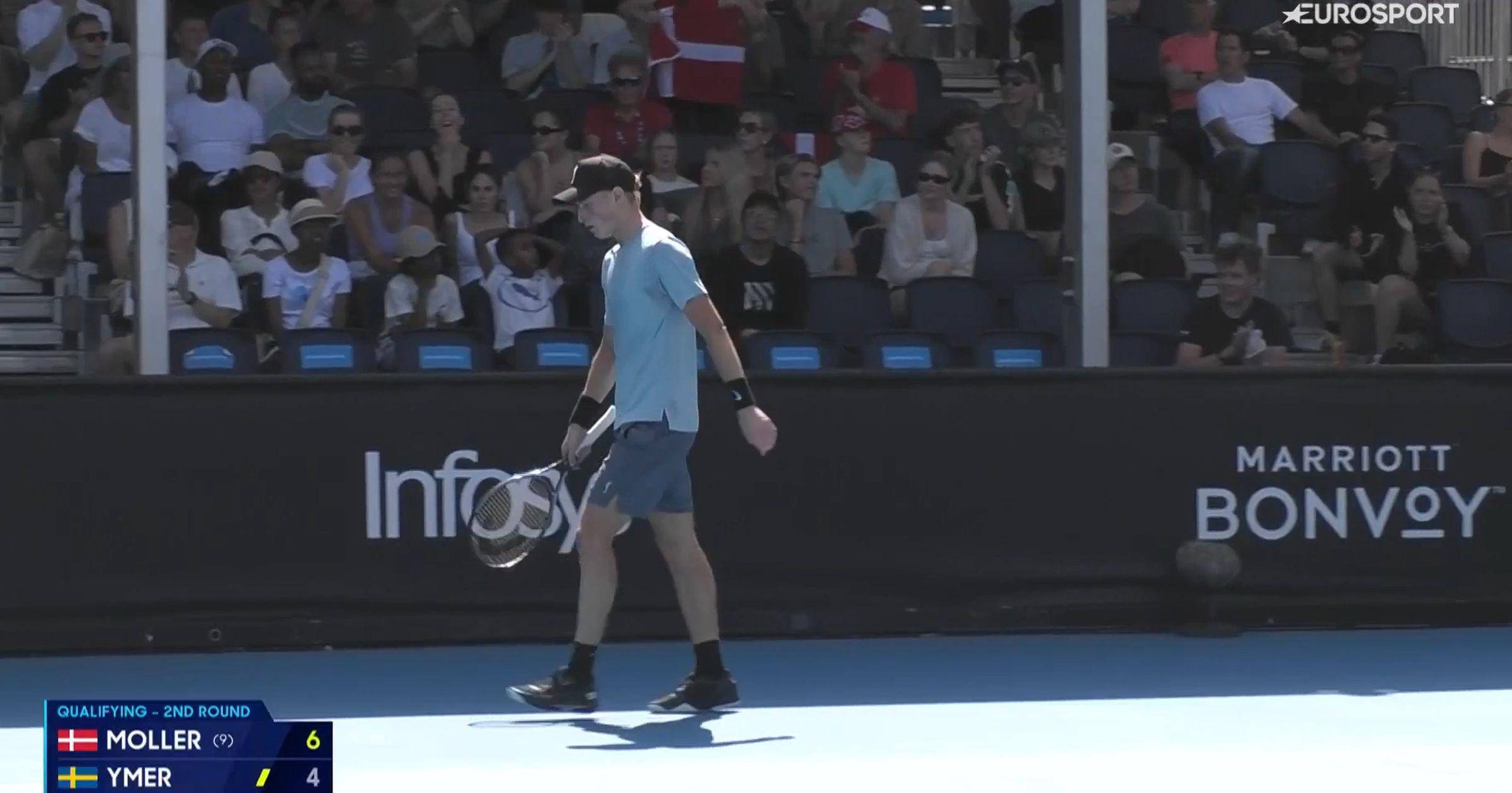 Her vinder Elmer Møller første sæt mod Elias Ymer i Australian Open ...