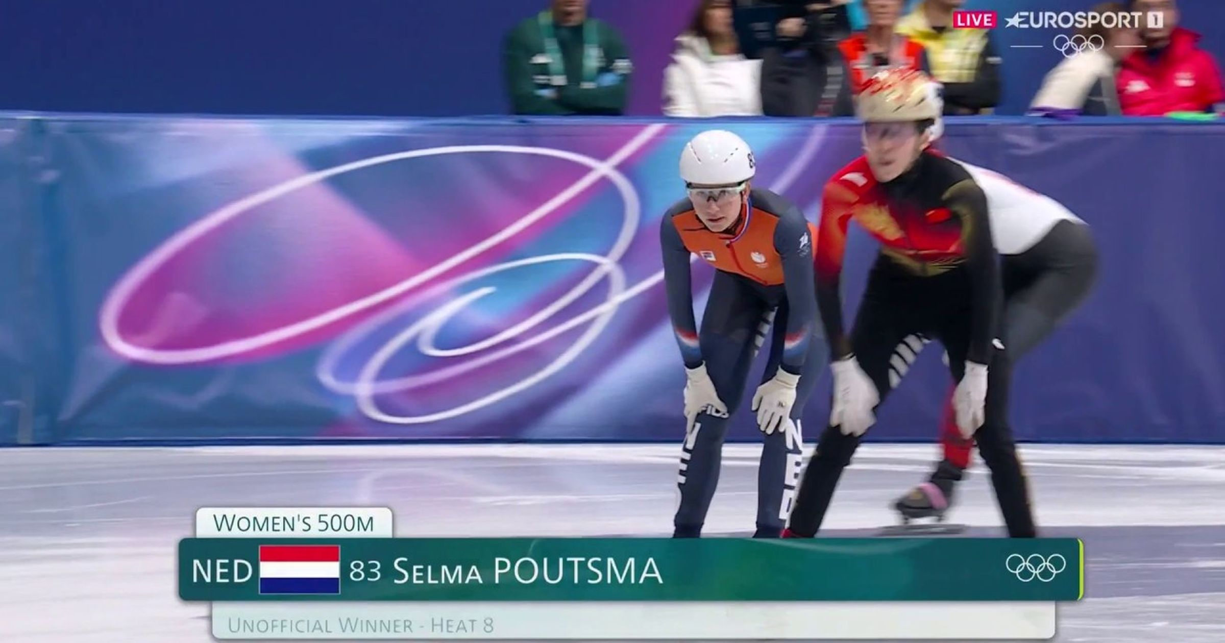 Ook Selma Poutsma zonder problemen door dankzij gewonnen heat 500 meter ...