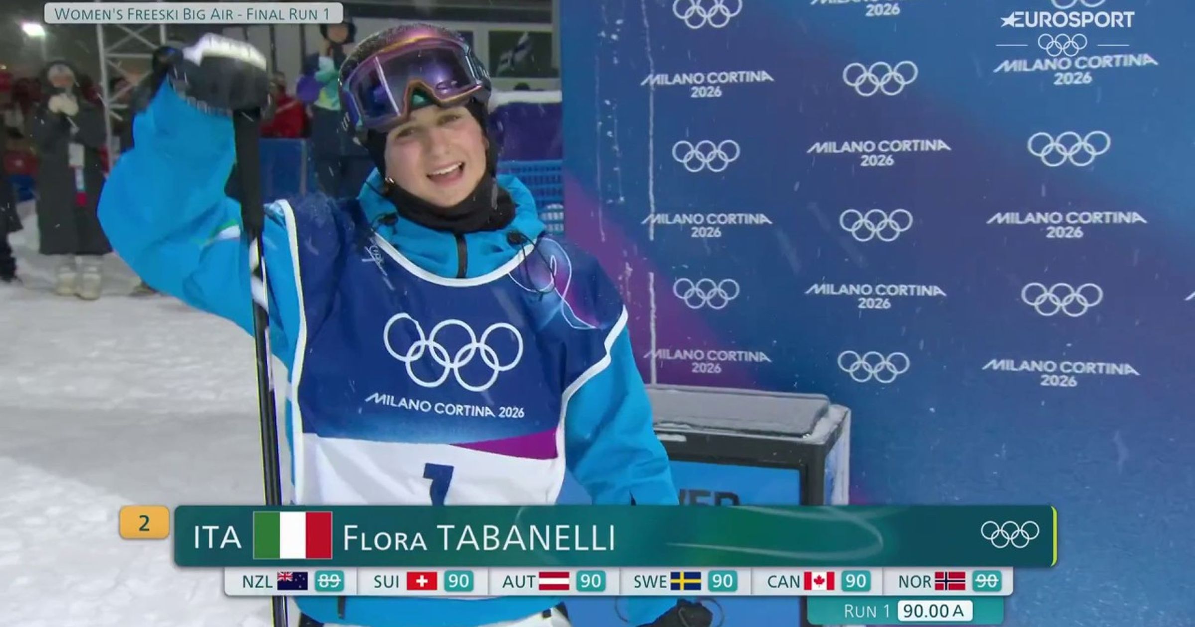 Flora Tabanelli alza subito l'asticella! Rivivi la prima run da 90 ...