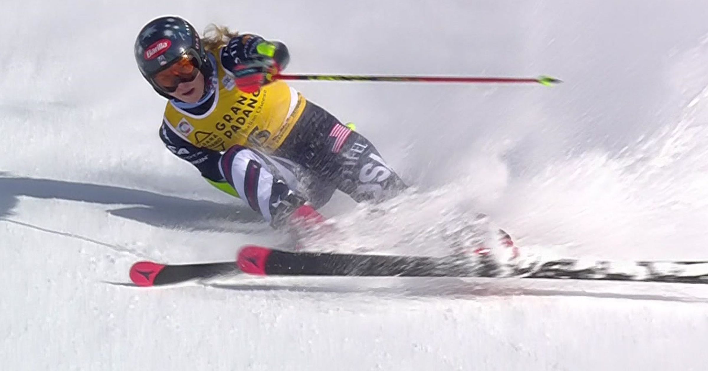 Narciarstwo alpejskie. Mikaela Shiffrin w 1. przejeździe giganta w ...