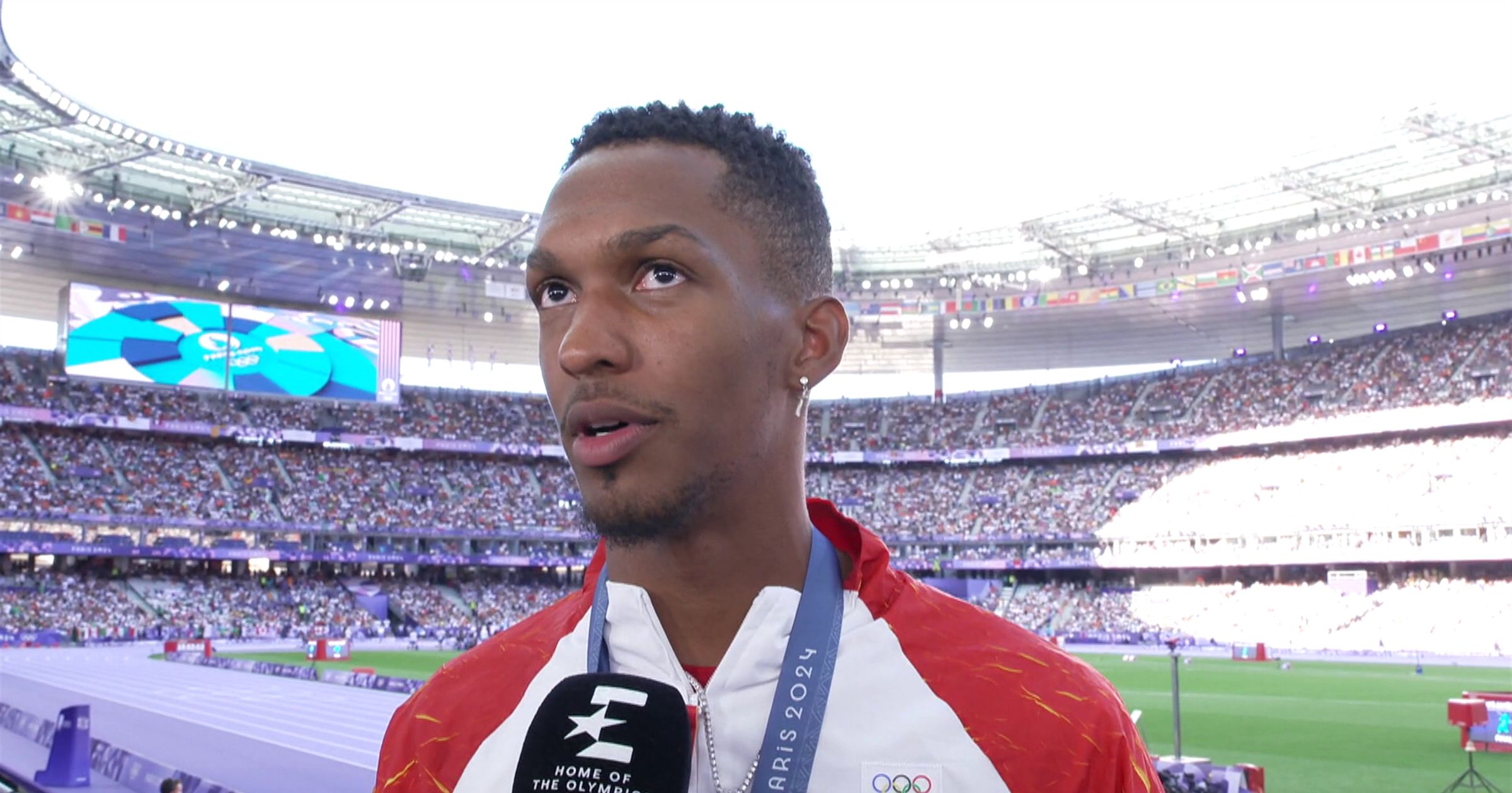 Juegos Olímpicos París 2024 | Jordan Díaz, exultante tras recibir su ...