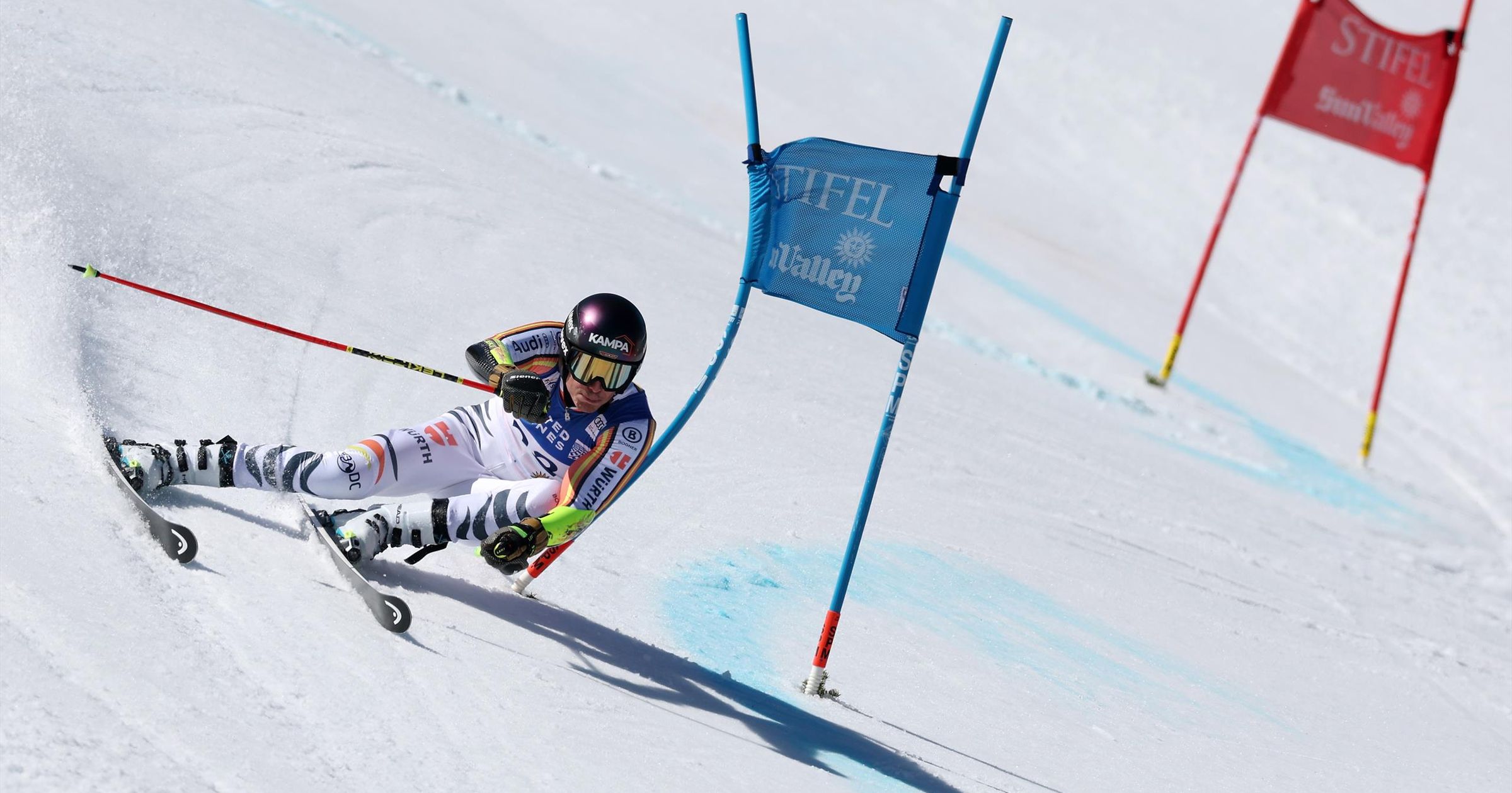 Anton Grammel überzeugt im zweiten Lauf des Riesenslaloms von Sun ...