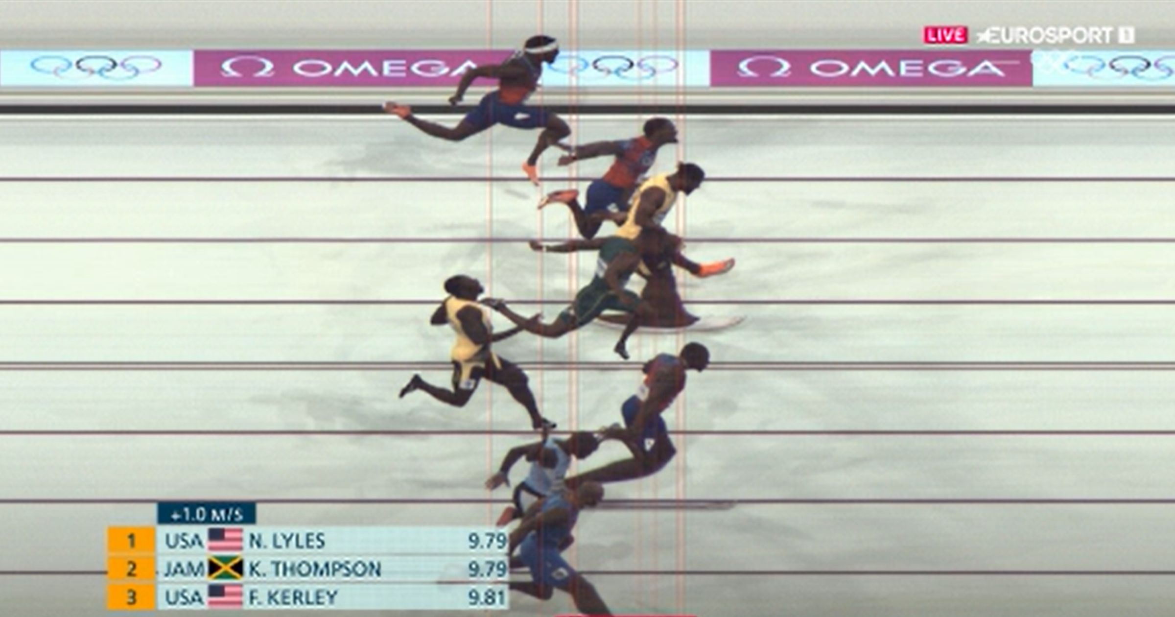 Finale spettacolo dei 100 metri! Noah Lyles brucia Kishane Thompson ...