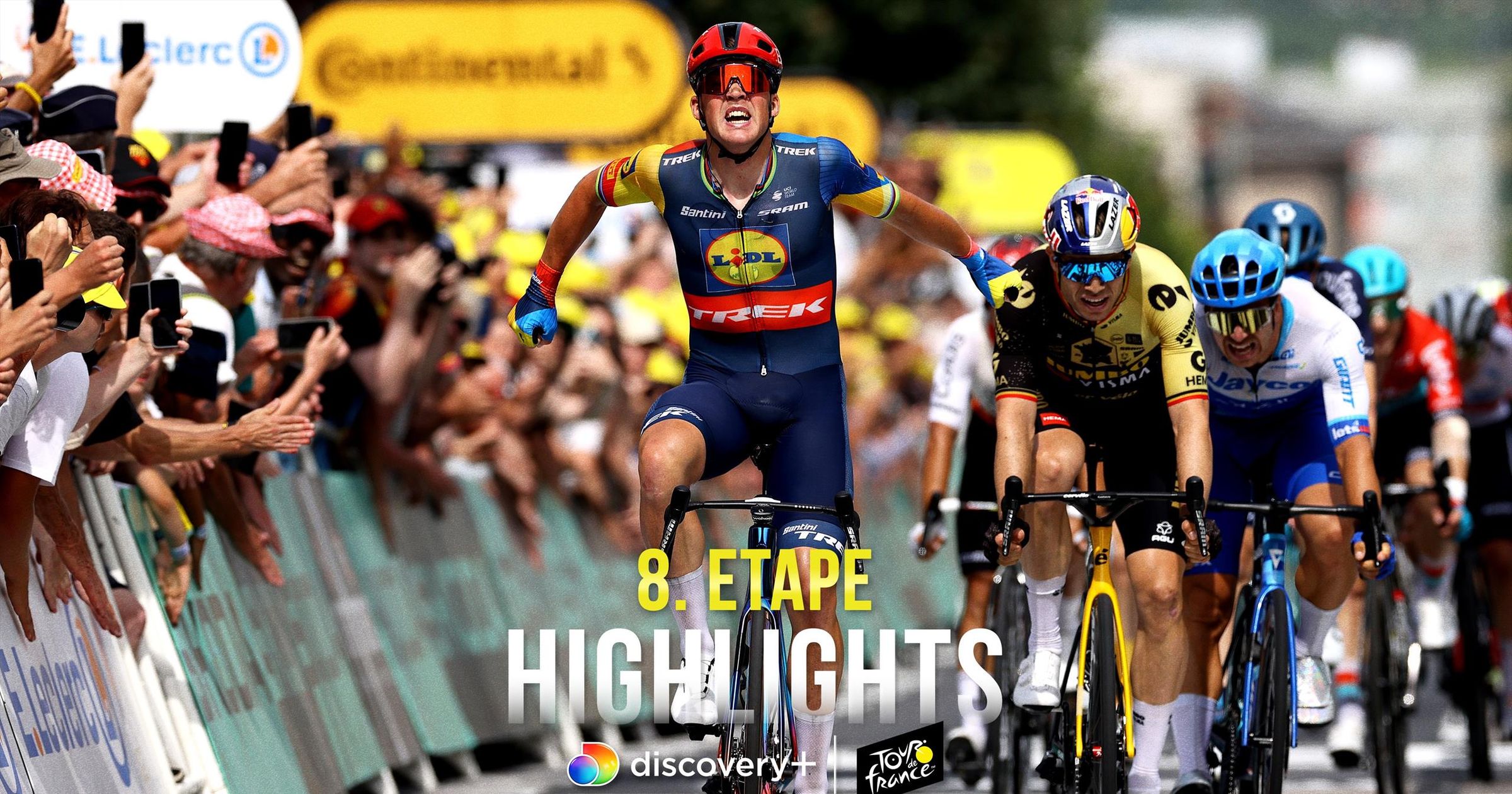 Highlights: Mads P. tager den første danske Tour-etapesejr i år og ...
