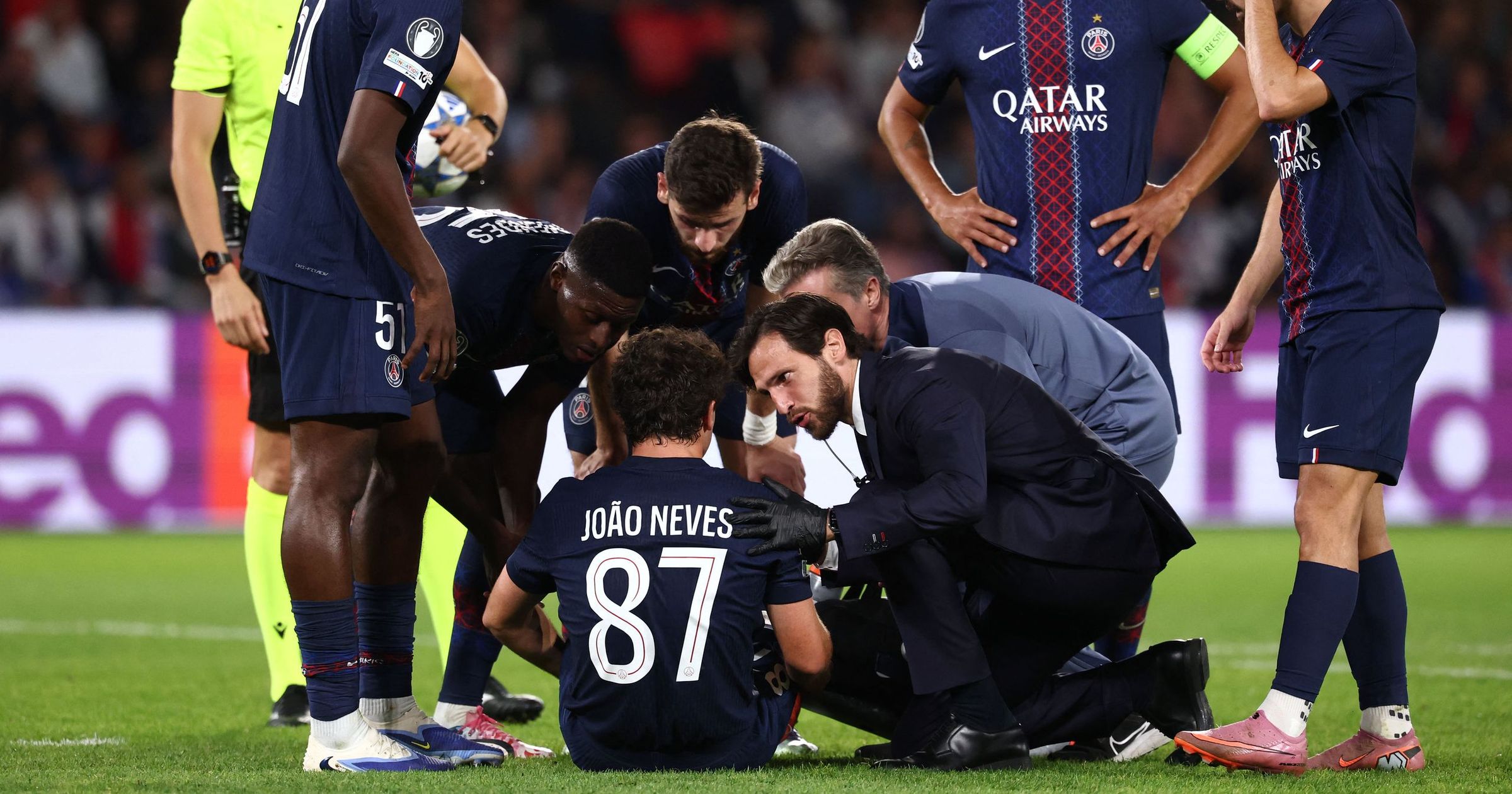 OM-PSG (Ligue 1) : Joao Neves forfait pour le Classique après sa sortie sur blessure contre l ...