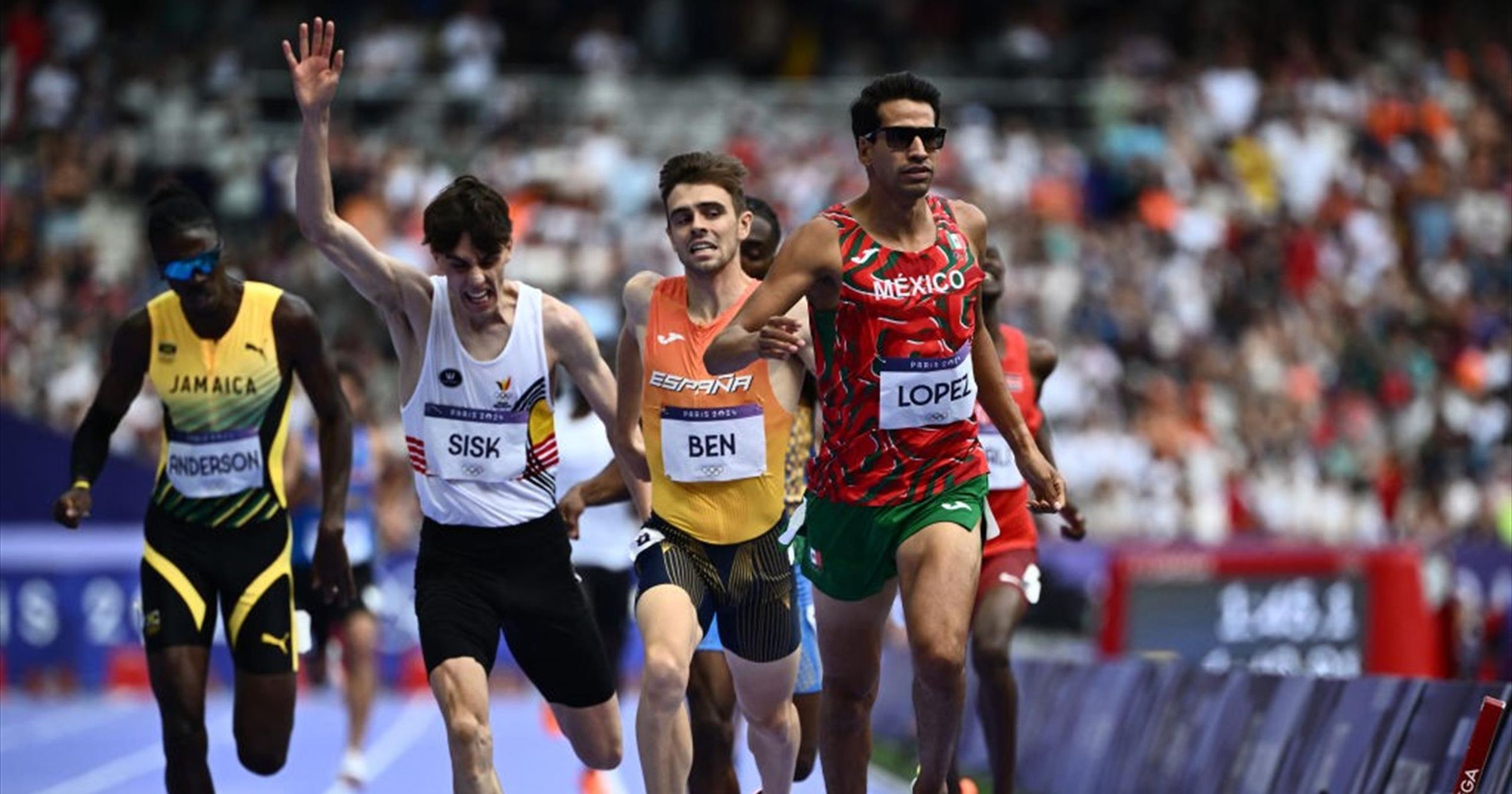 JJOO París 2024 | Triste adiós para España en los 800m: Adrian Ben y Elvin Canales, fuera en la ...