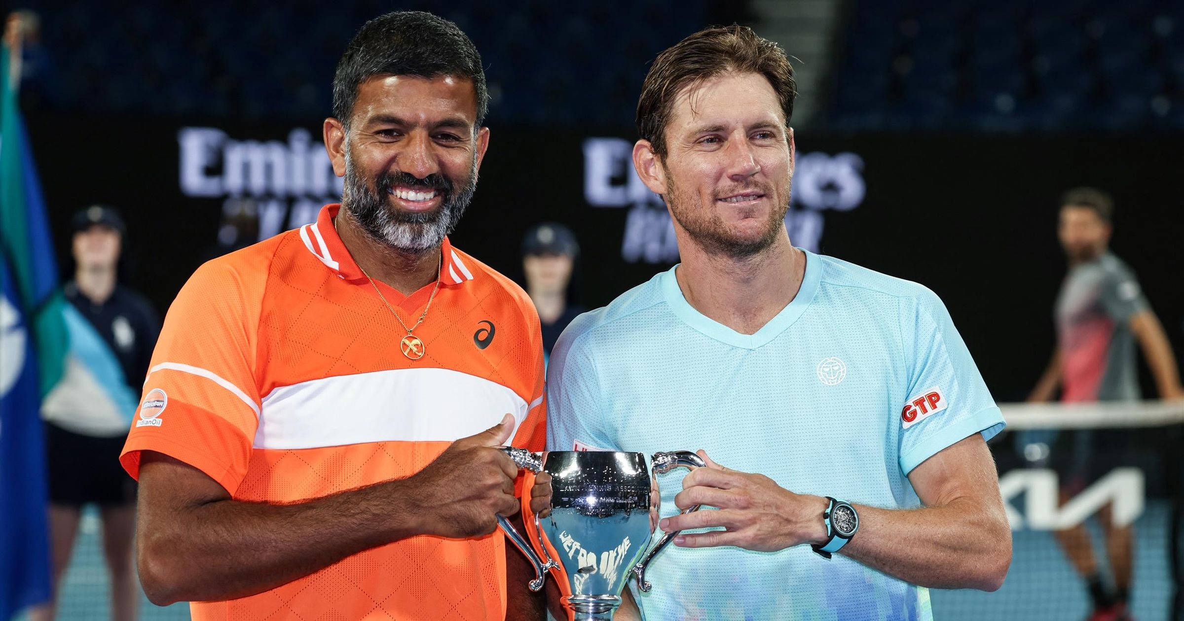 Inder Rohan Bopanna gewinnt im Alter von 43 Jahren das Herren-Doppel ...
