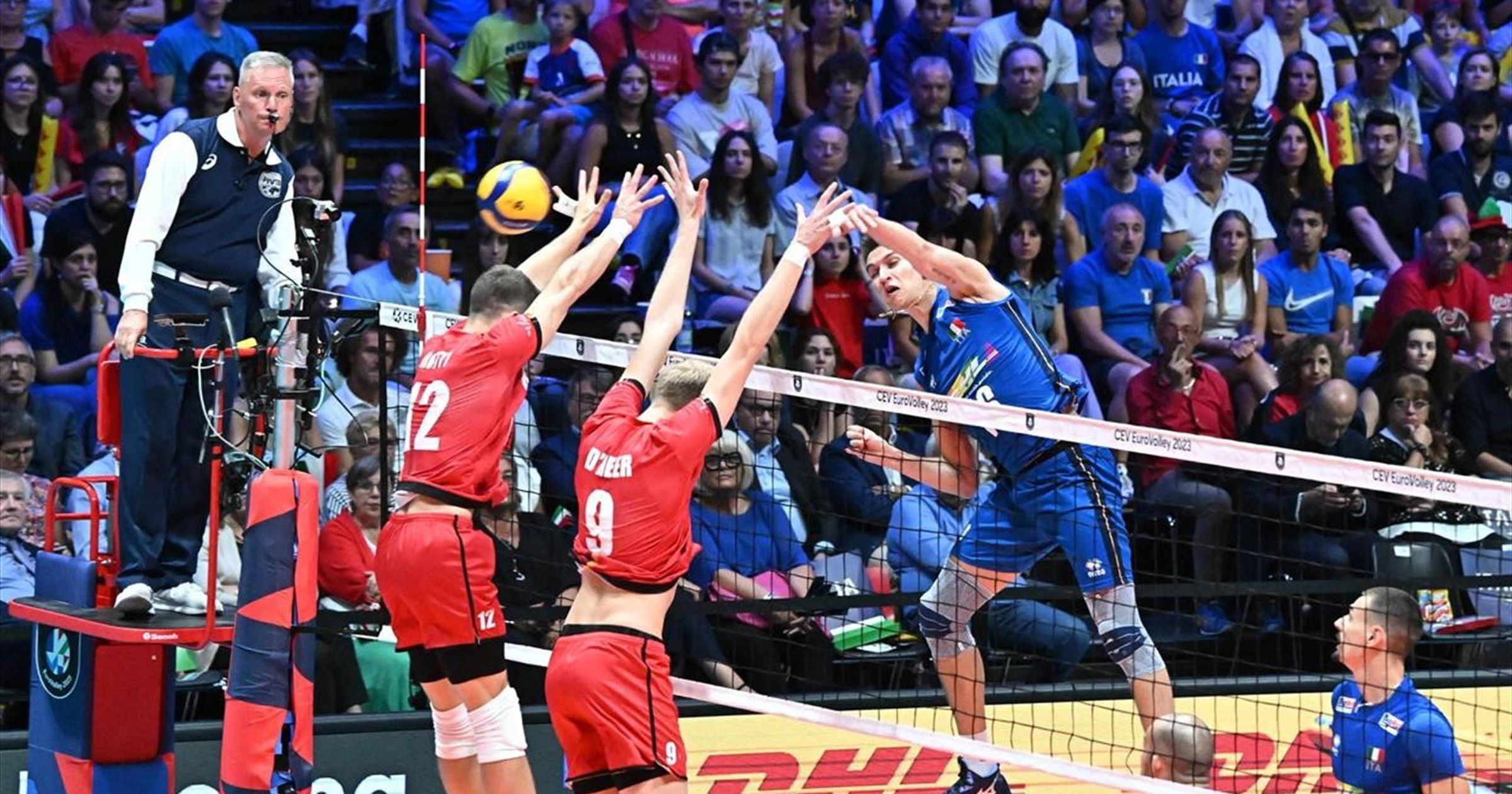 Europei 2023 - Italia ok all'esordio: vittoria 3-0 sul Belgio. Giannelli in cattedra, Russo MVP ...