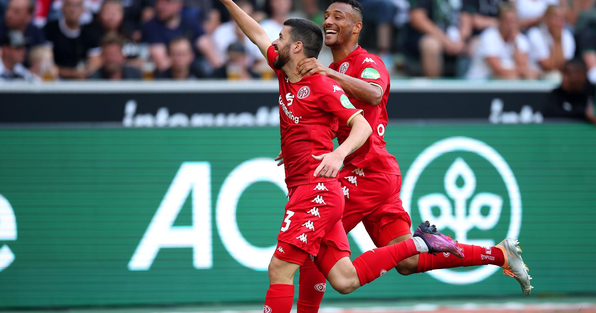 Bundesliga: Mainz 05 gewinnt bei Borussia Mönchengladbach - Aarón ...