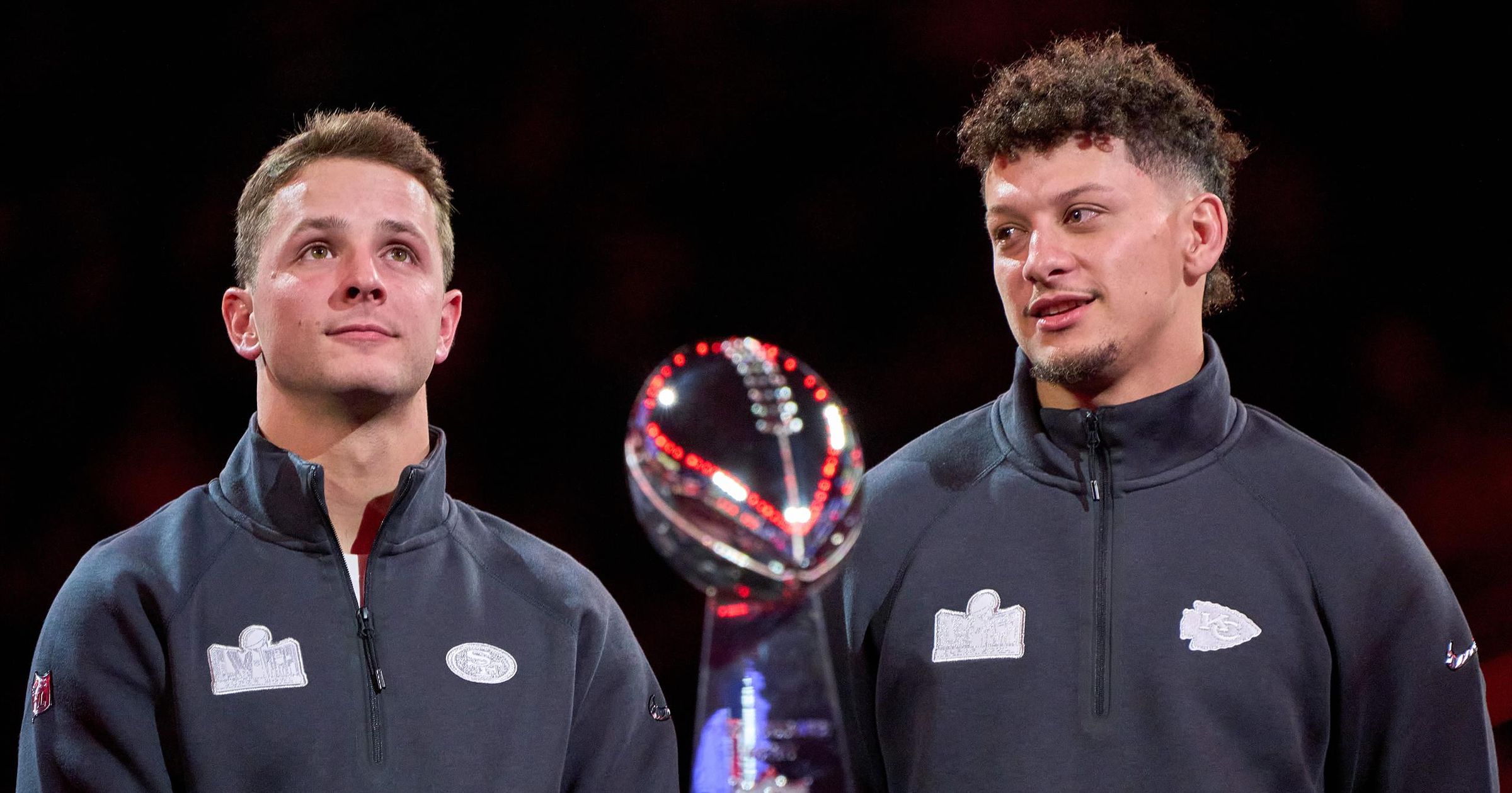 Brock Purdy von den San Francisco 49ers über Patrick Mahomes von Kansas ...