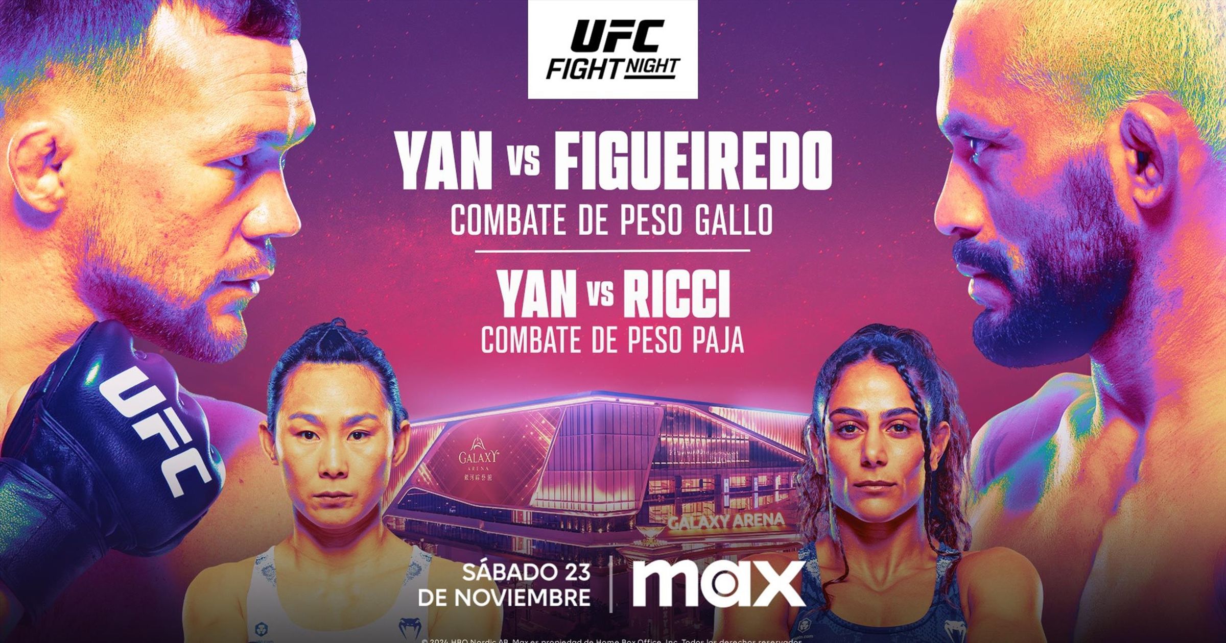UFC Fight Night Macau | Yan vs Figueiredo y Xionan vs Ricci: Fecha ...