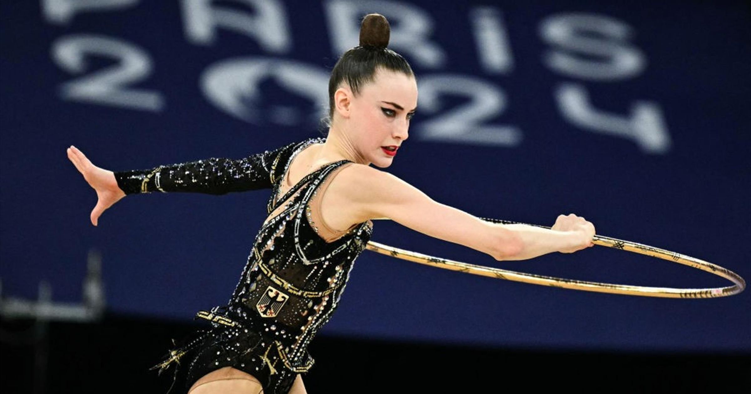 Olympia 2024 - Rhythmische Sportgymnastik: Darja Varfolomeev mit sensationeller Reifen-Kür und ...