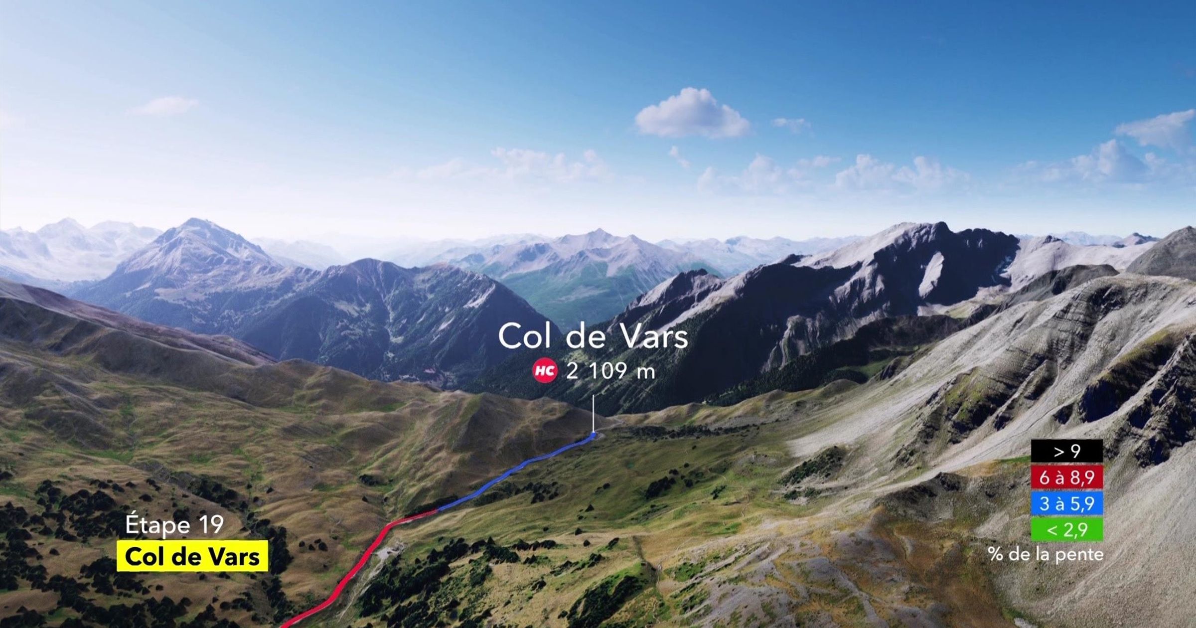 Tour de France : Cycling - Tour de France - Stage 19 - Col 3D map - Col ...