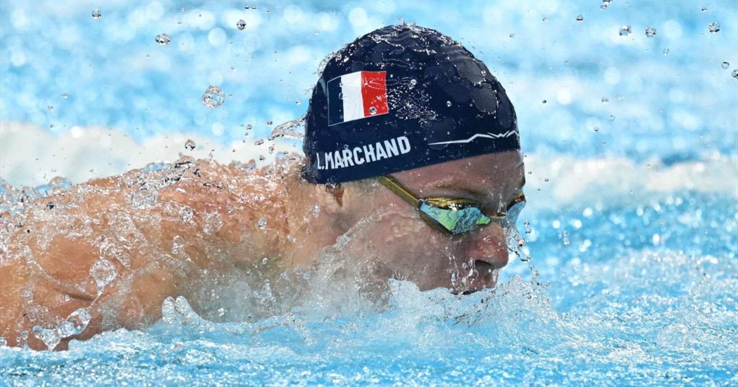 Meilleur temps des demi-finales, Léon Marchand en finale du 200m 4 nages - Eurosport