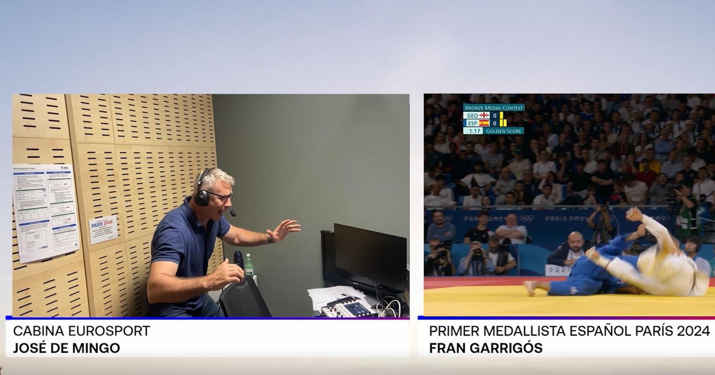 La emocionantísima reacción de José De Mingo en la cabina de Eurosport ...