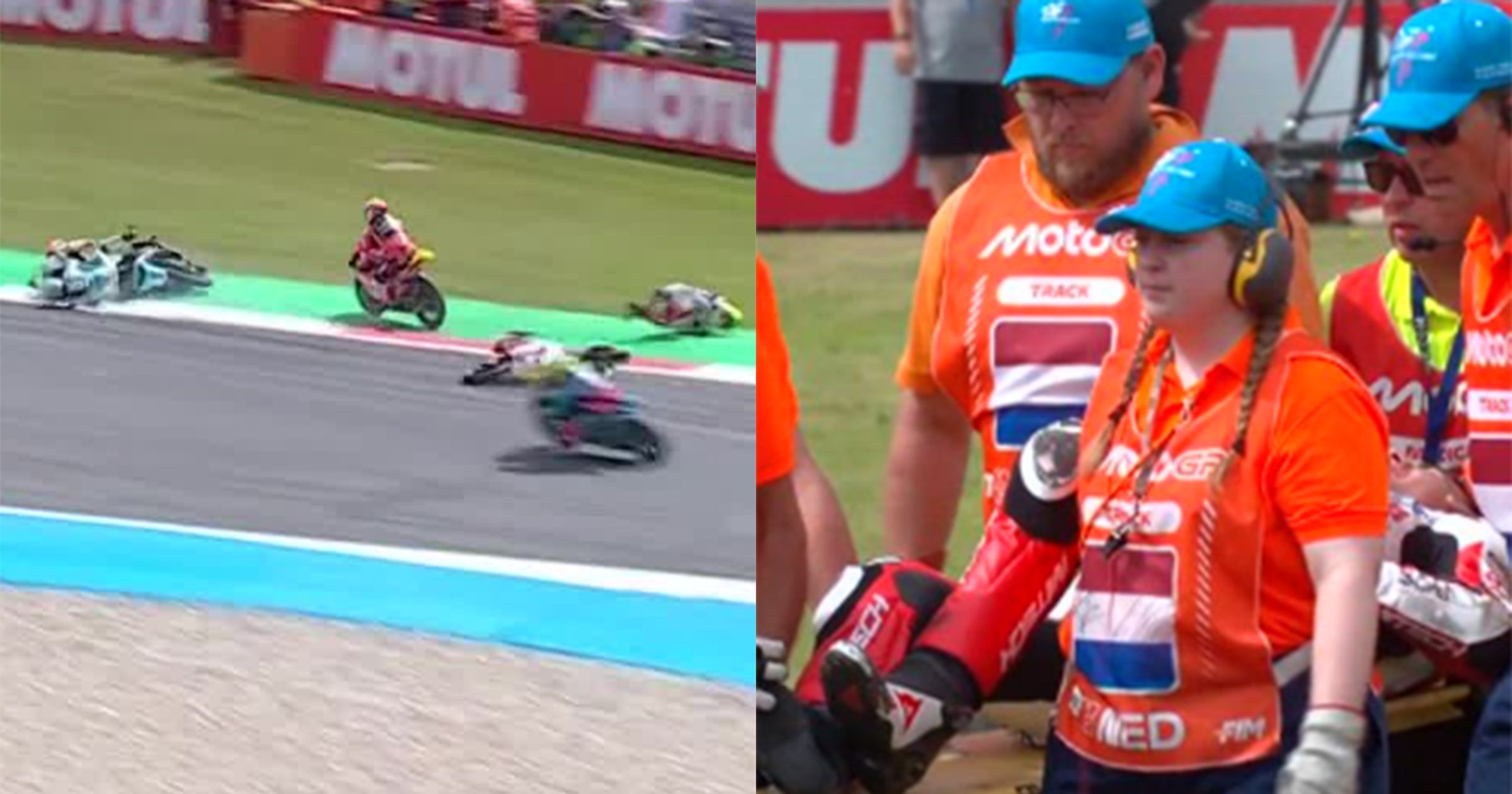 Moto3, bruttissimo incidente per Luca Lunetta: scivola all'ultima ...