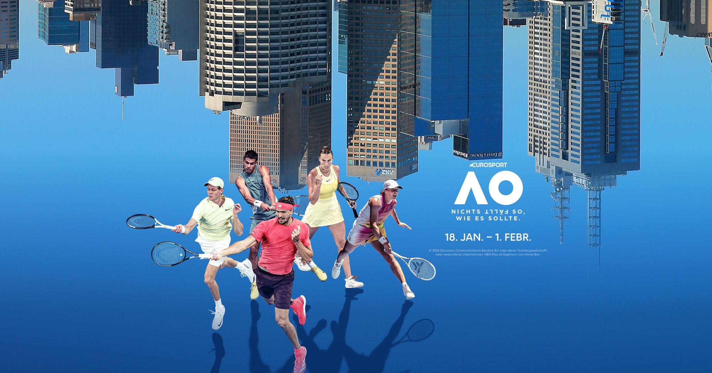 Australian Open ab 18. Januar live bei Eurosport im Free-TV sowie im ...