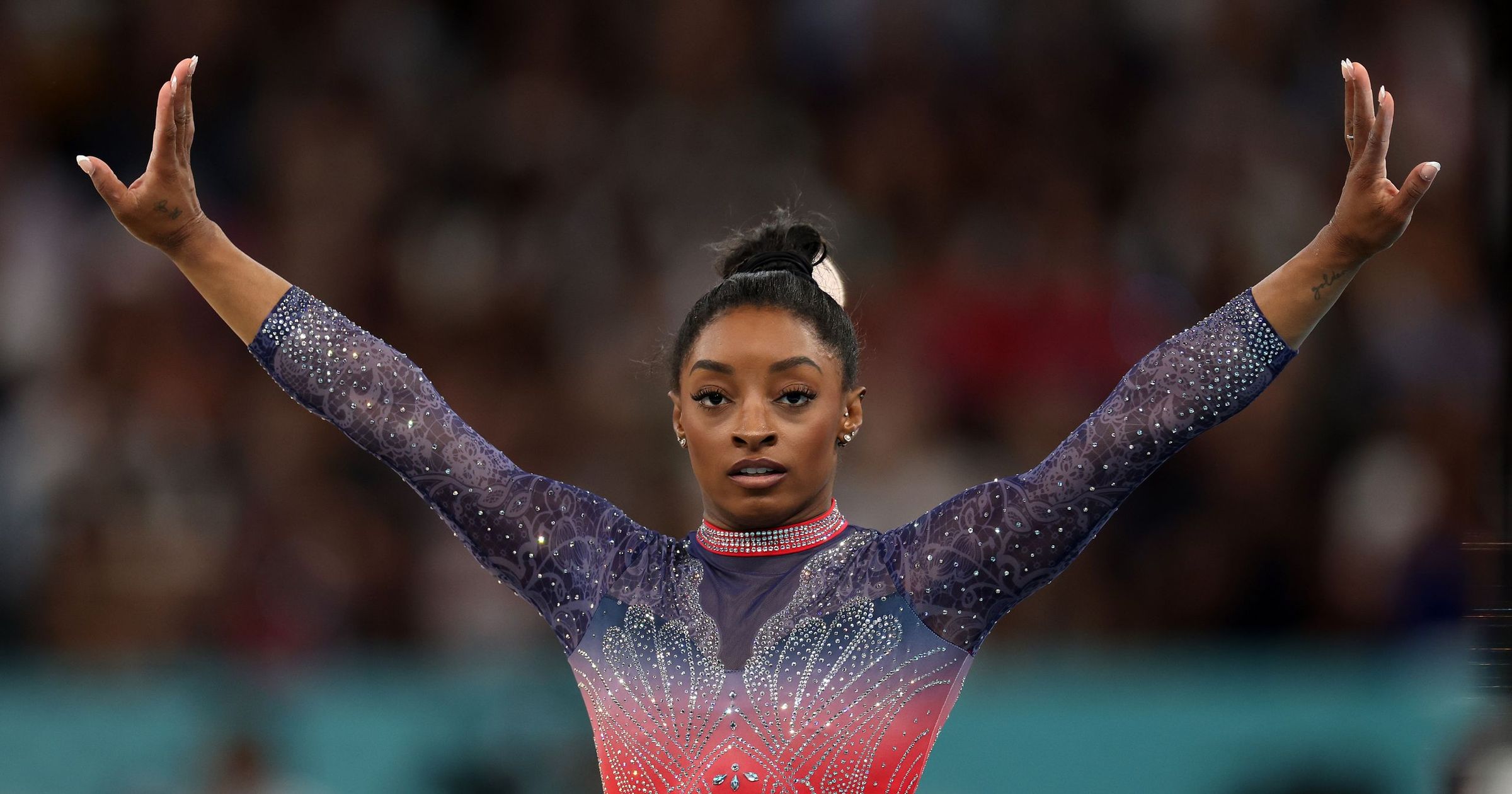 Gymnastique - JO PARIS 2024 - Battue au sol, Simone Biles conclut ses ...