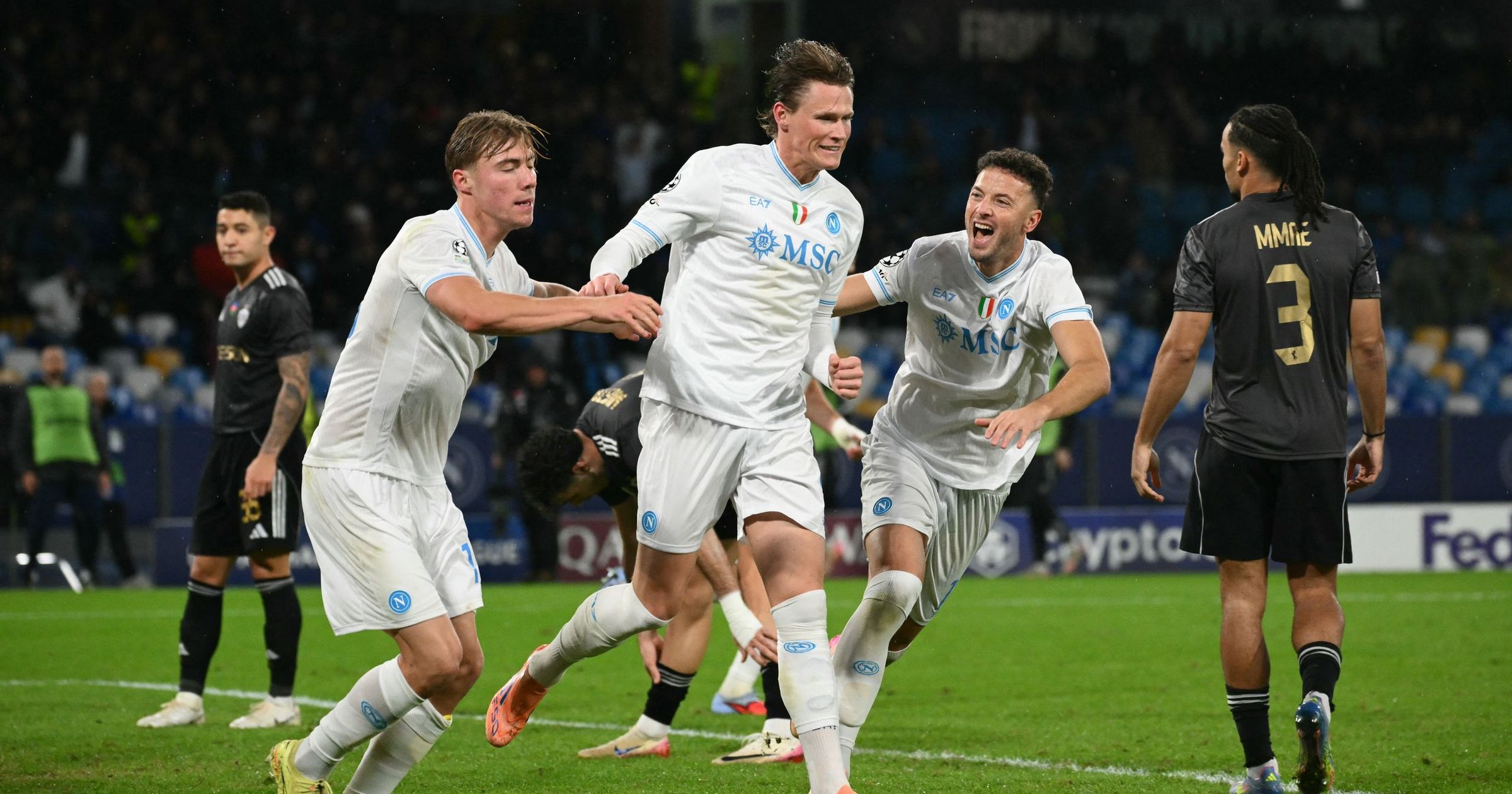 Napoli-Qarabag 2-0: McTominay segna e provoca l'autogol di Jankovic, i ...