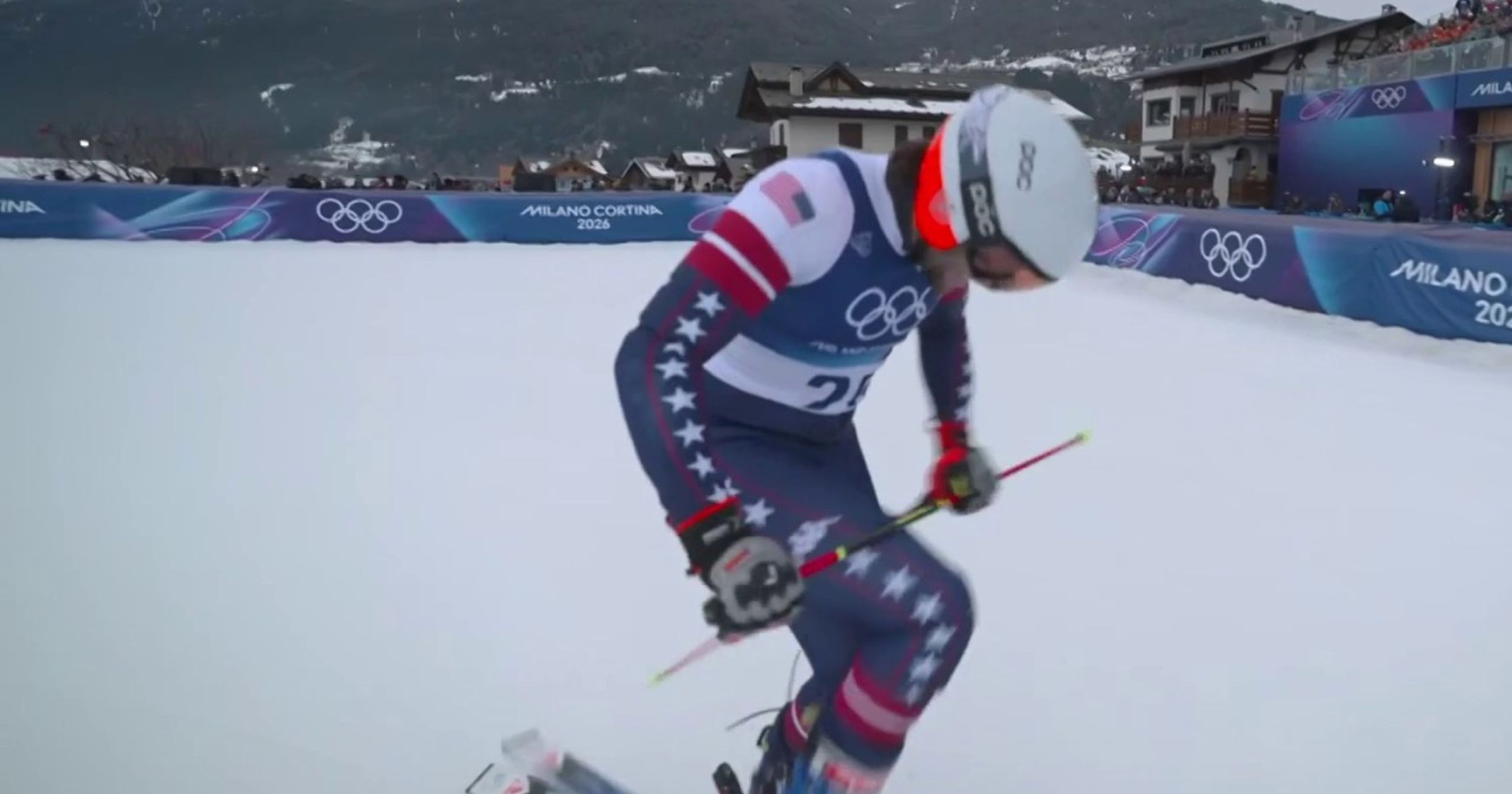 Olympia 2026 - Riesenslalom - Ryder Sarchett hat nach erstem Lauf Wut ...