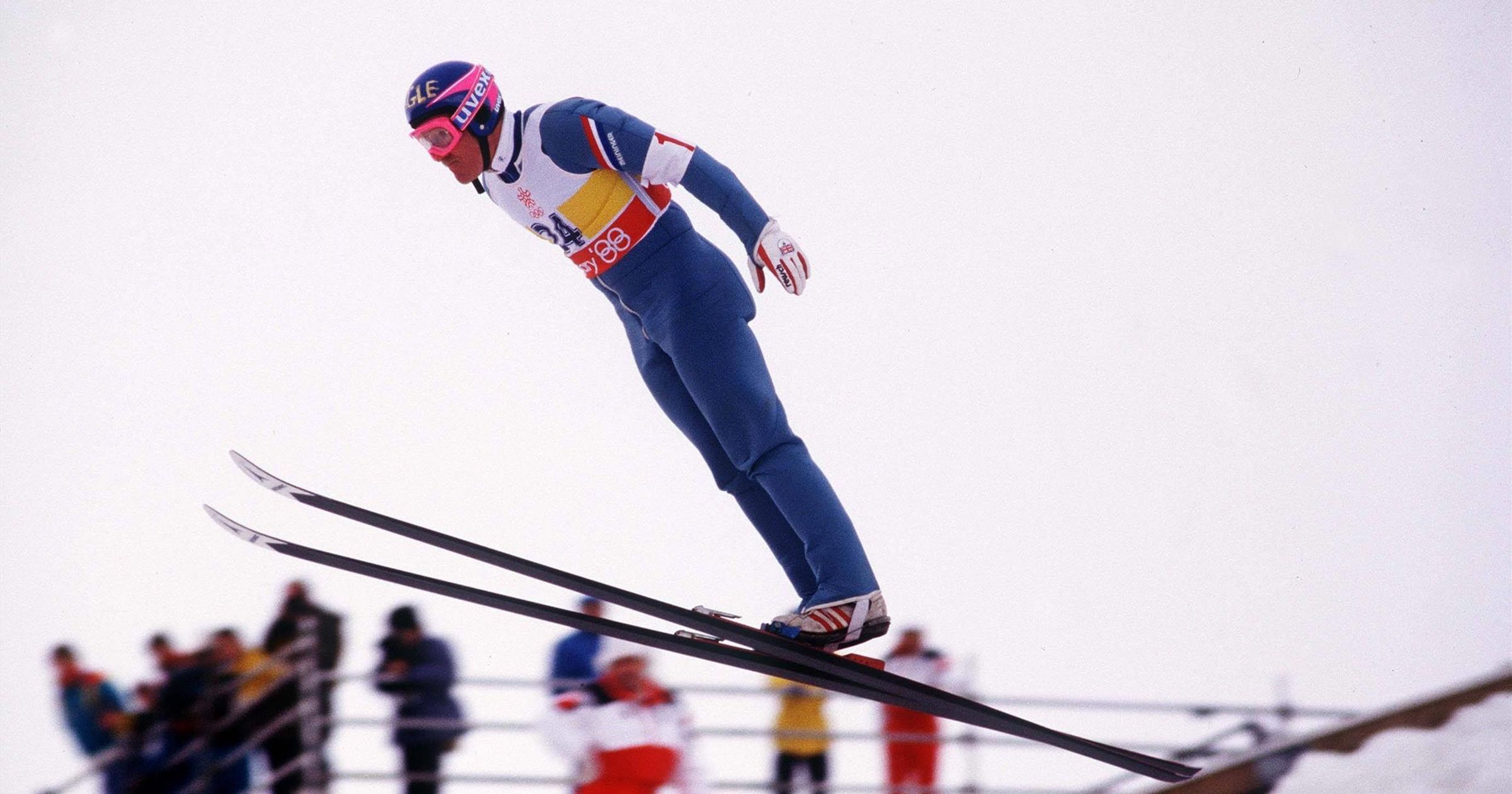 Olympia-Geschichte: Skispringer Eddie "The Eagle" Edwards - der mutige ...