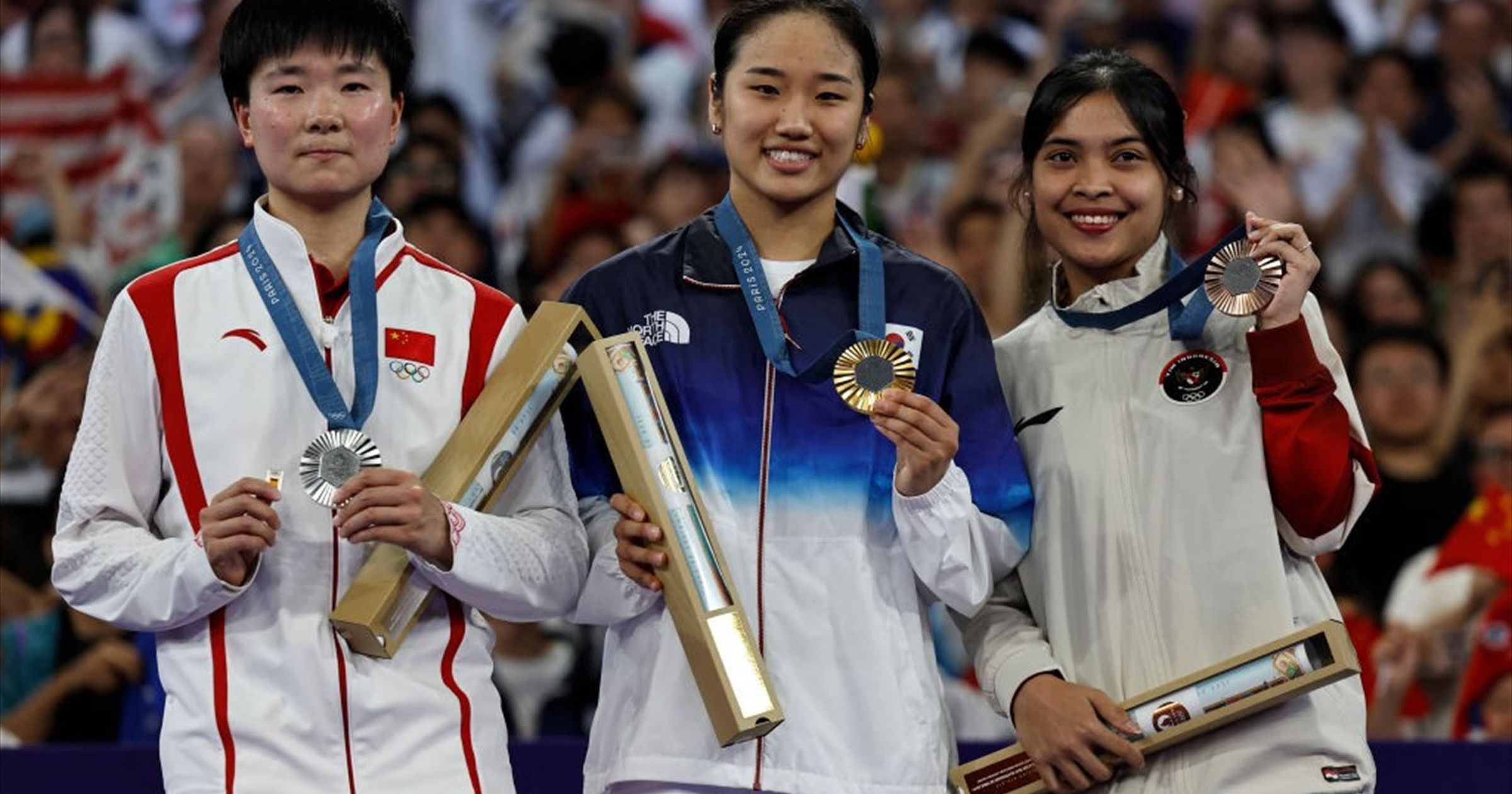 JJOO París 2024 | El detallazo de la rival de Carolina Marín tras ganar ...