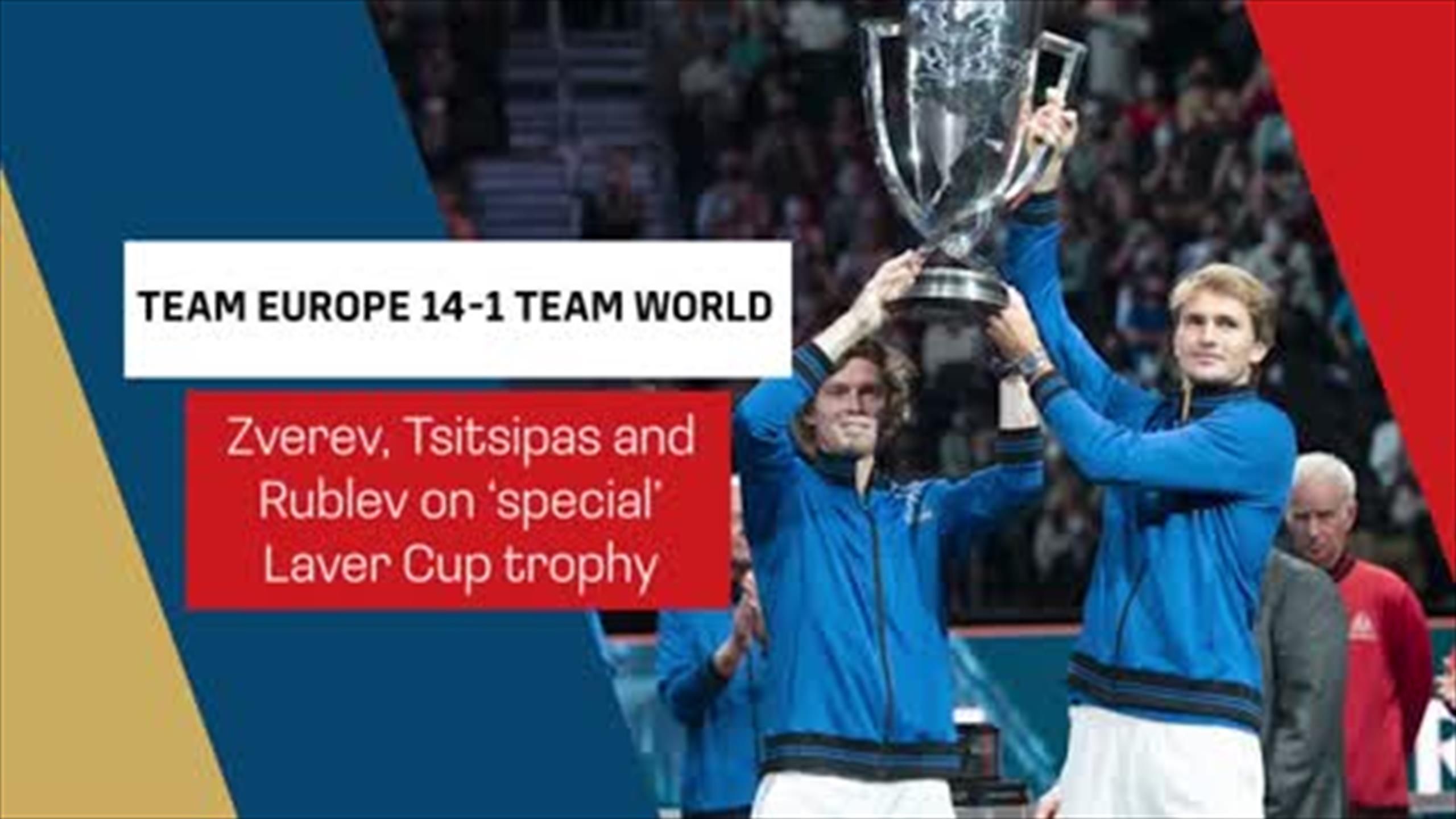 Alexander Zverev, Andrey Rublev and Stefanos Tsitsipas on Team Europe ...