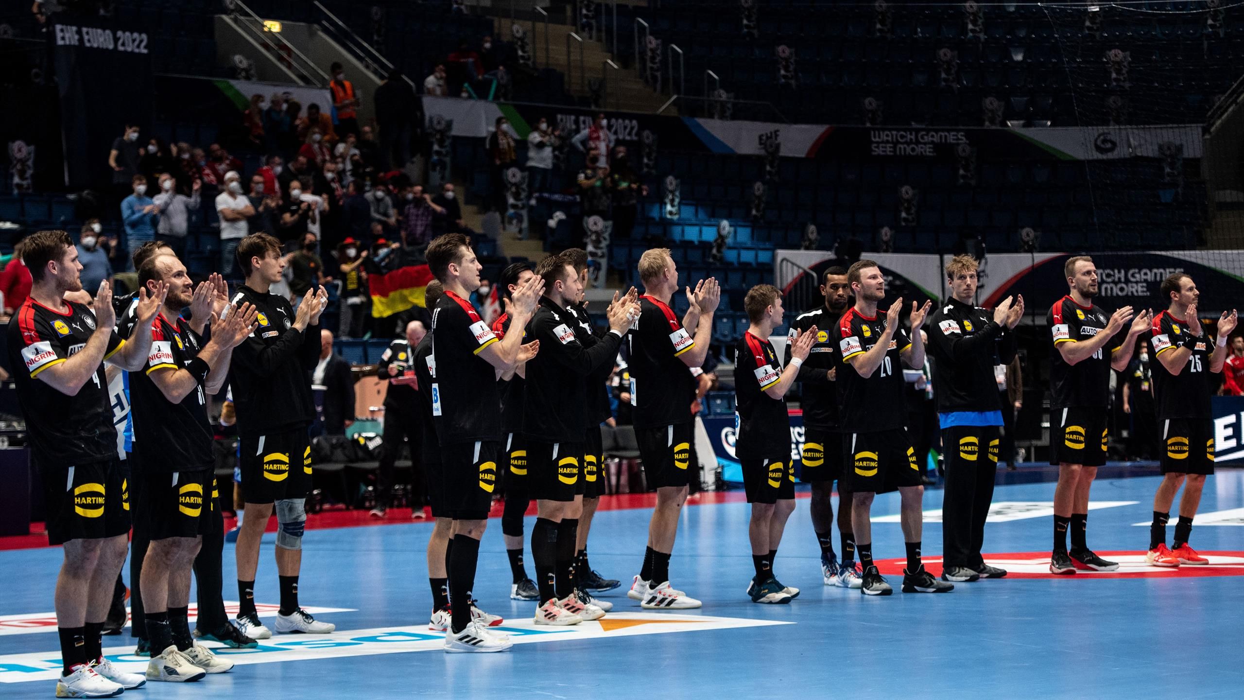Deutsche Handball-Nationalmannschaft in entscheidenden Playoff-Spielen ...