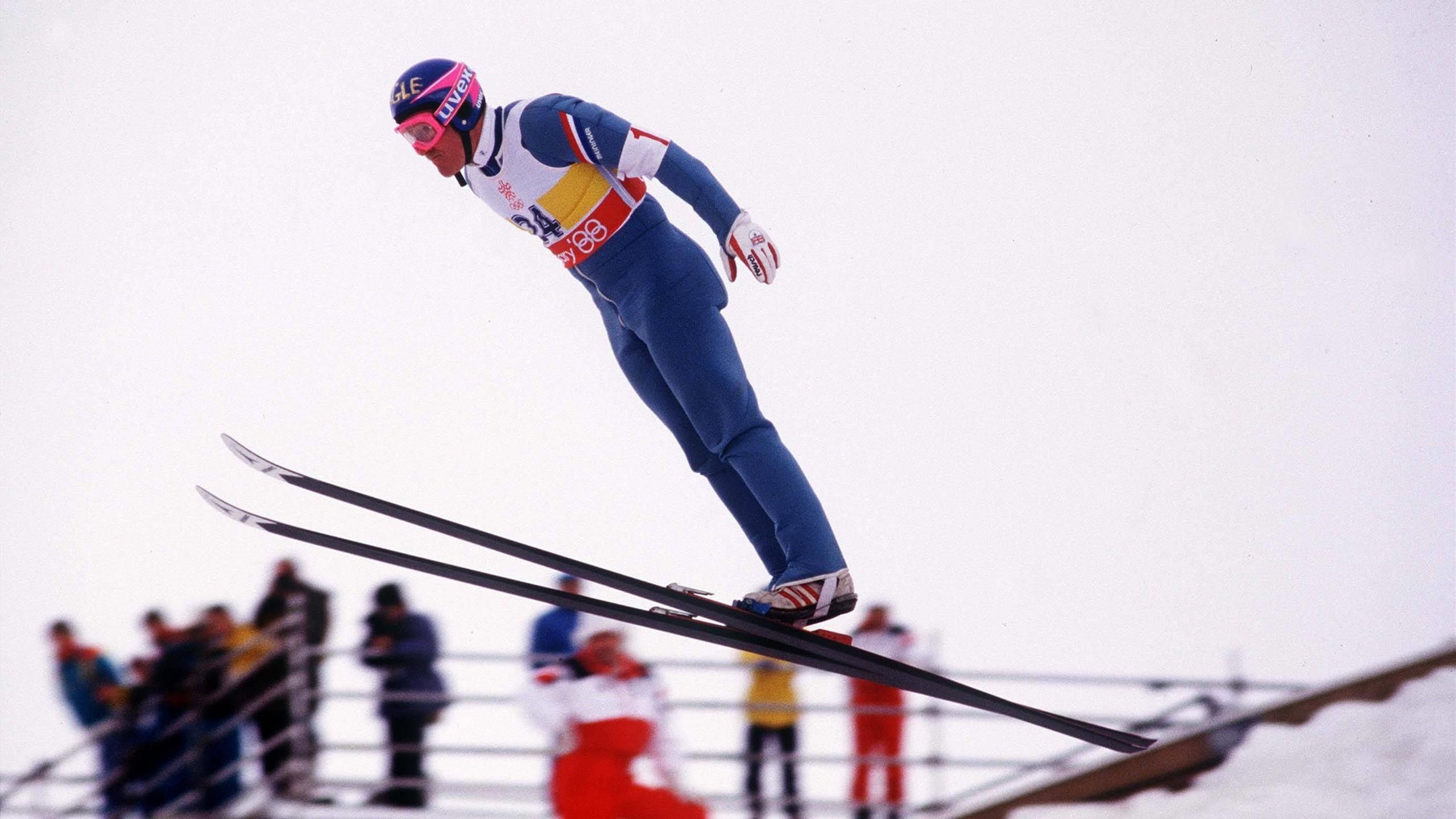 Olympia-Geschichte: Skispringer Eddie "The Eagle" Edwards - der mutige ...