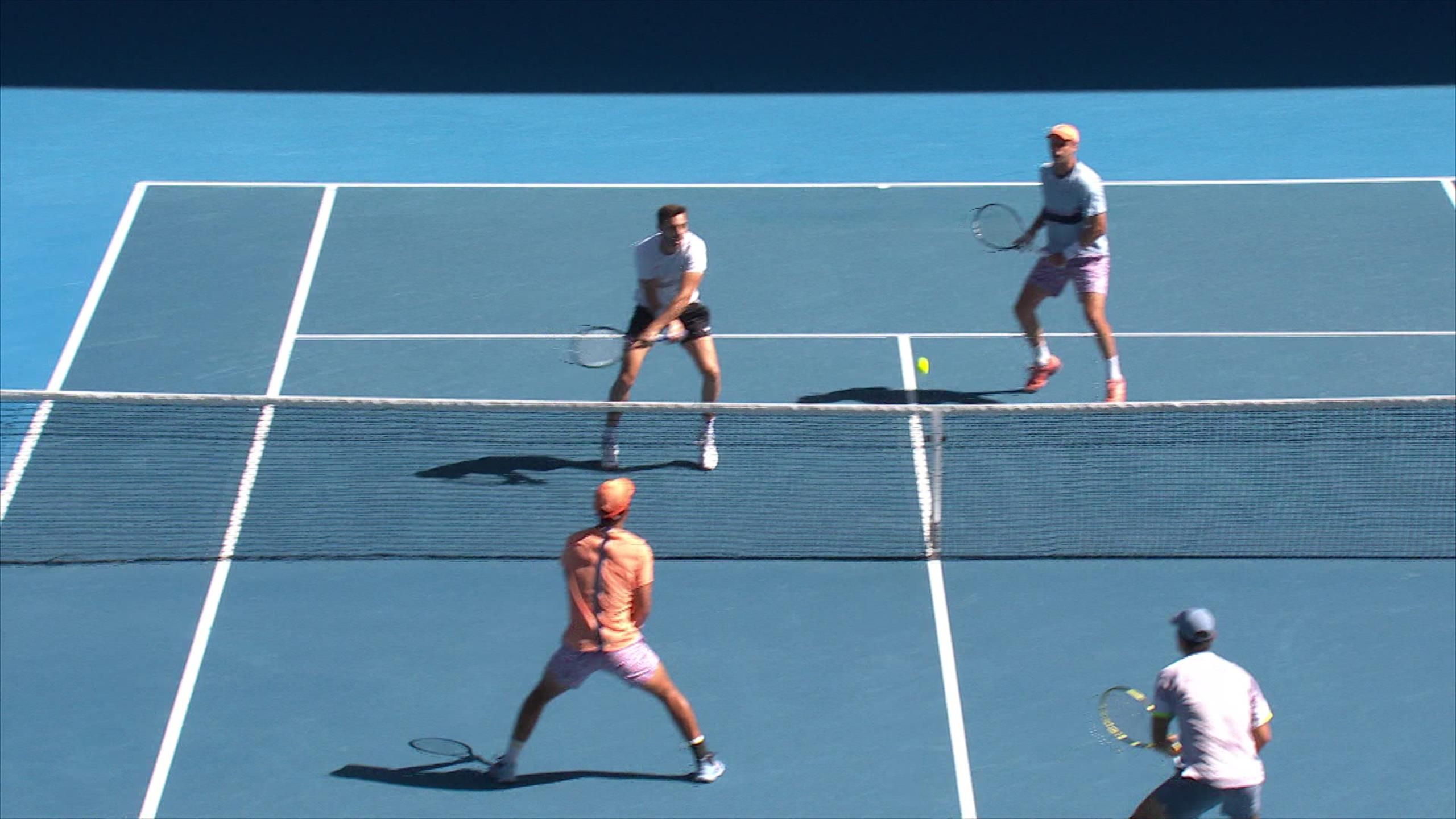 Australian Open: Nice point from Granollers/Zeballos in doubles against ...