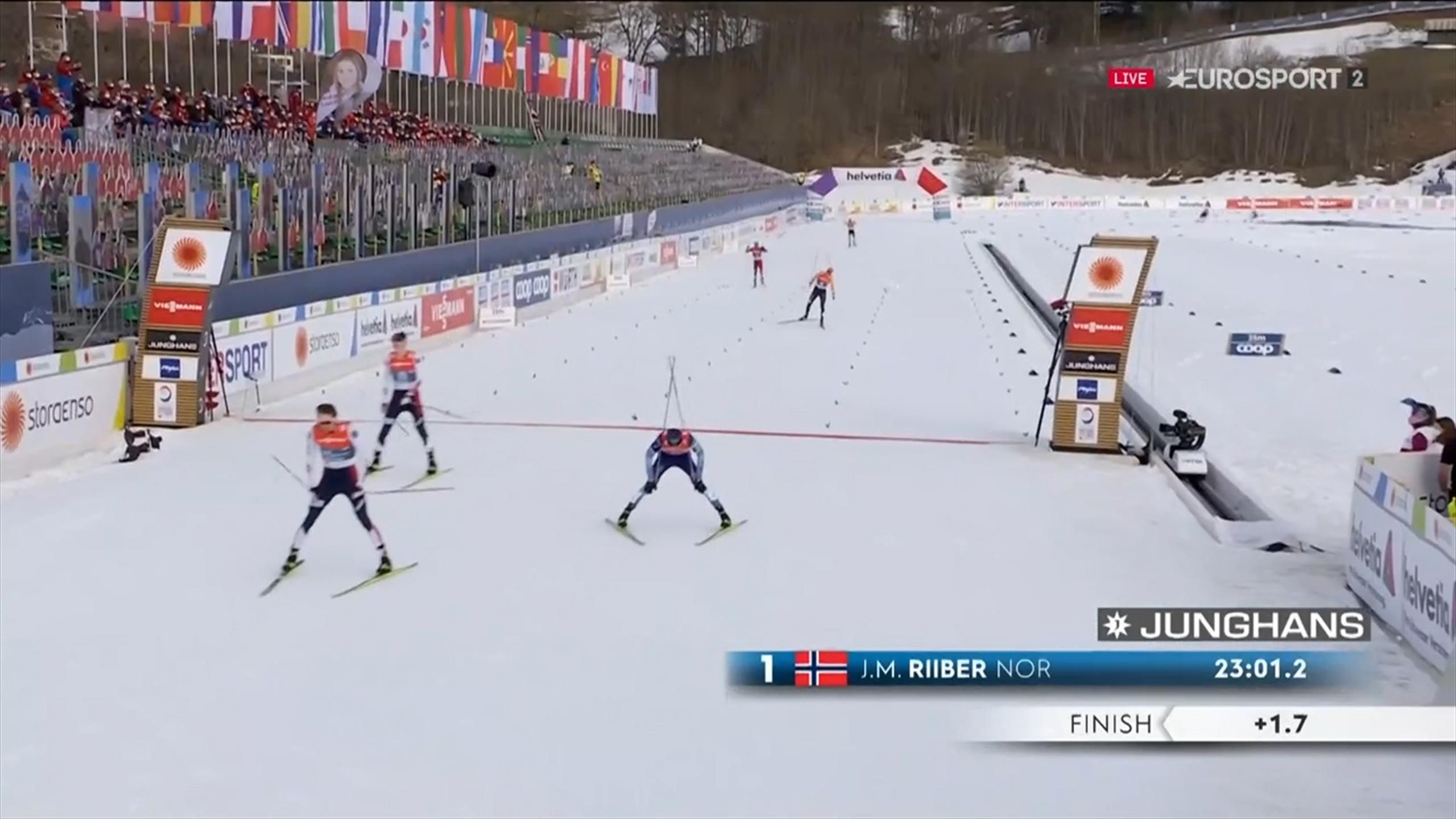Riiber mistrzem świata w kombinacji norweskiej po biegu na 10 km ...