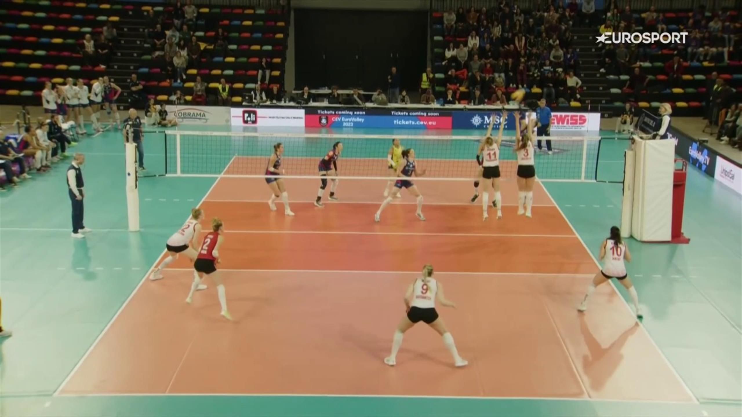 CEV Cup - Ekaterina Antropova stellare! Diagonale senza senso in CEV Cup - Pallavolo video ...