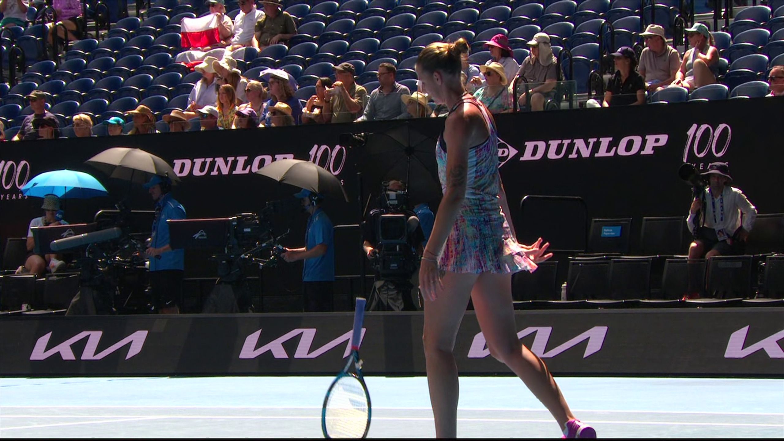 Magda Linette - Karolina Pliskova. Nerwy Czeszki po przegranym ...