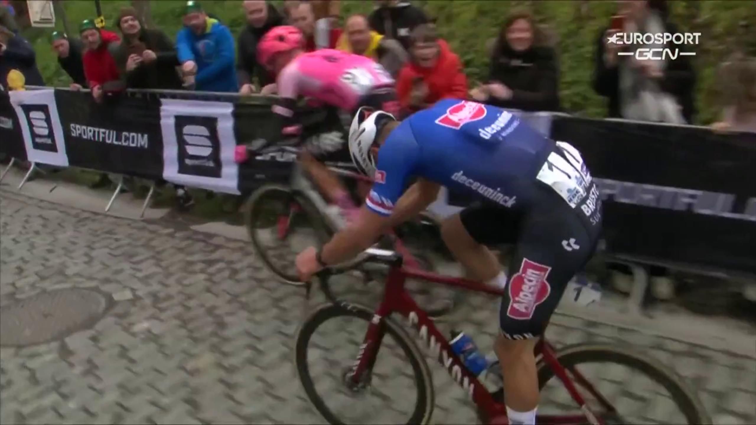 Ronde van Vlaanderen | Mathieu van der Poel heeft materiaalpech bij ...