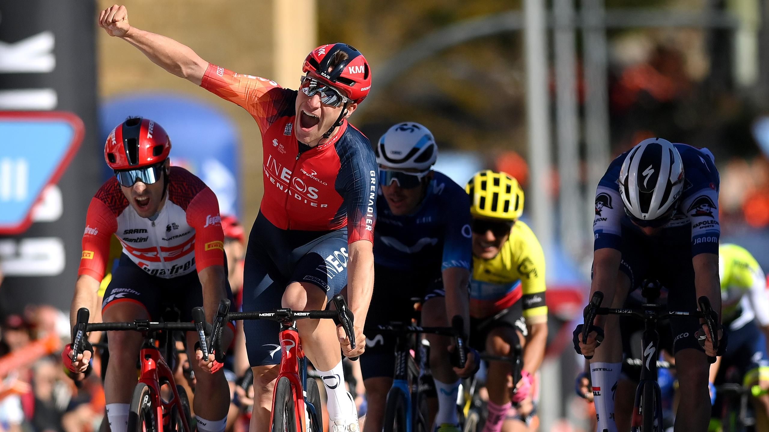 La prima tappa è della Ineos Grenadiers: a Labastida vince Ethan Hayter ...