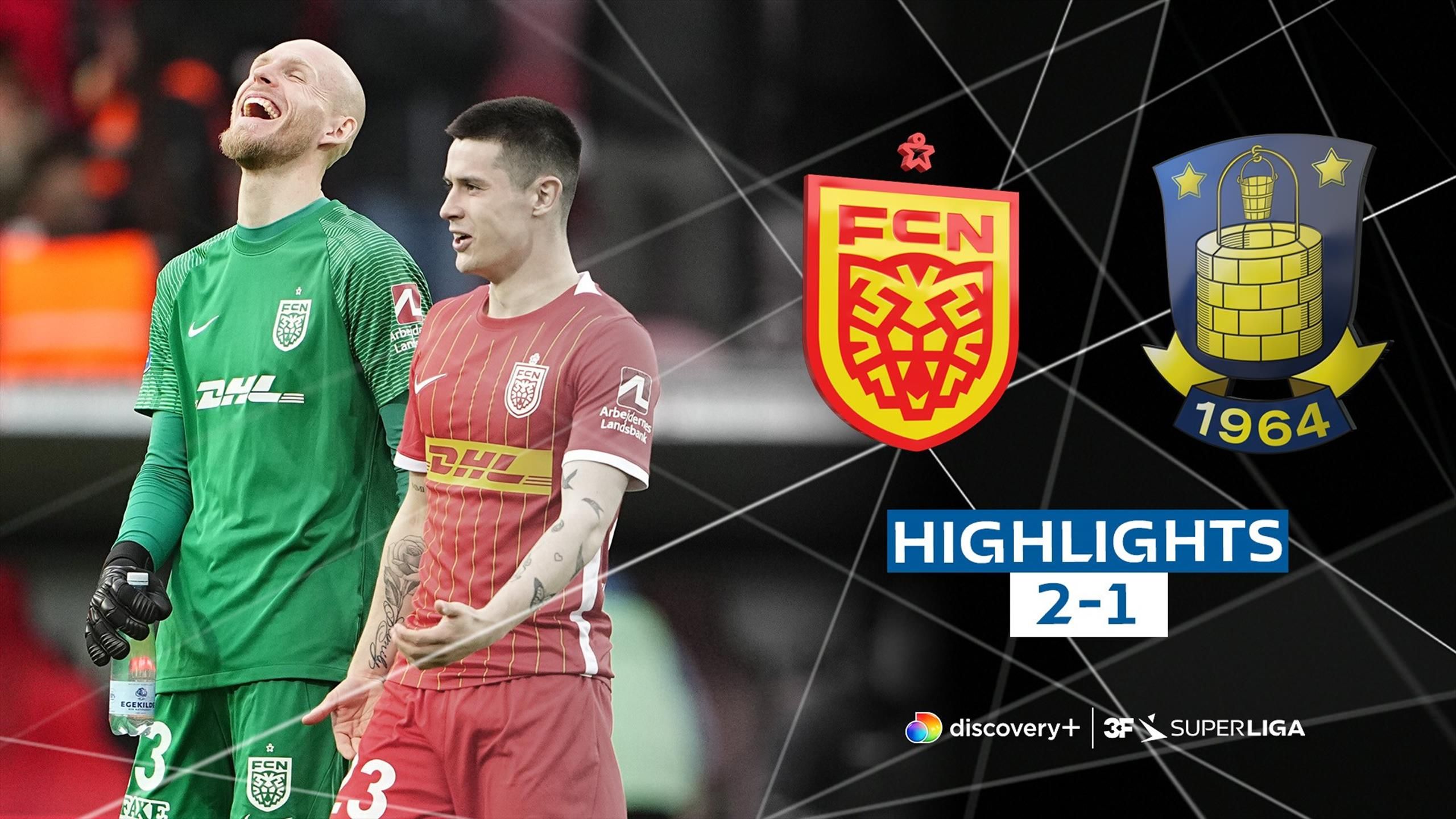Highlights: FCN tilbage på førstepladsen efter flotte mål og ...