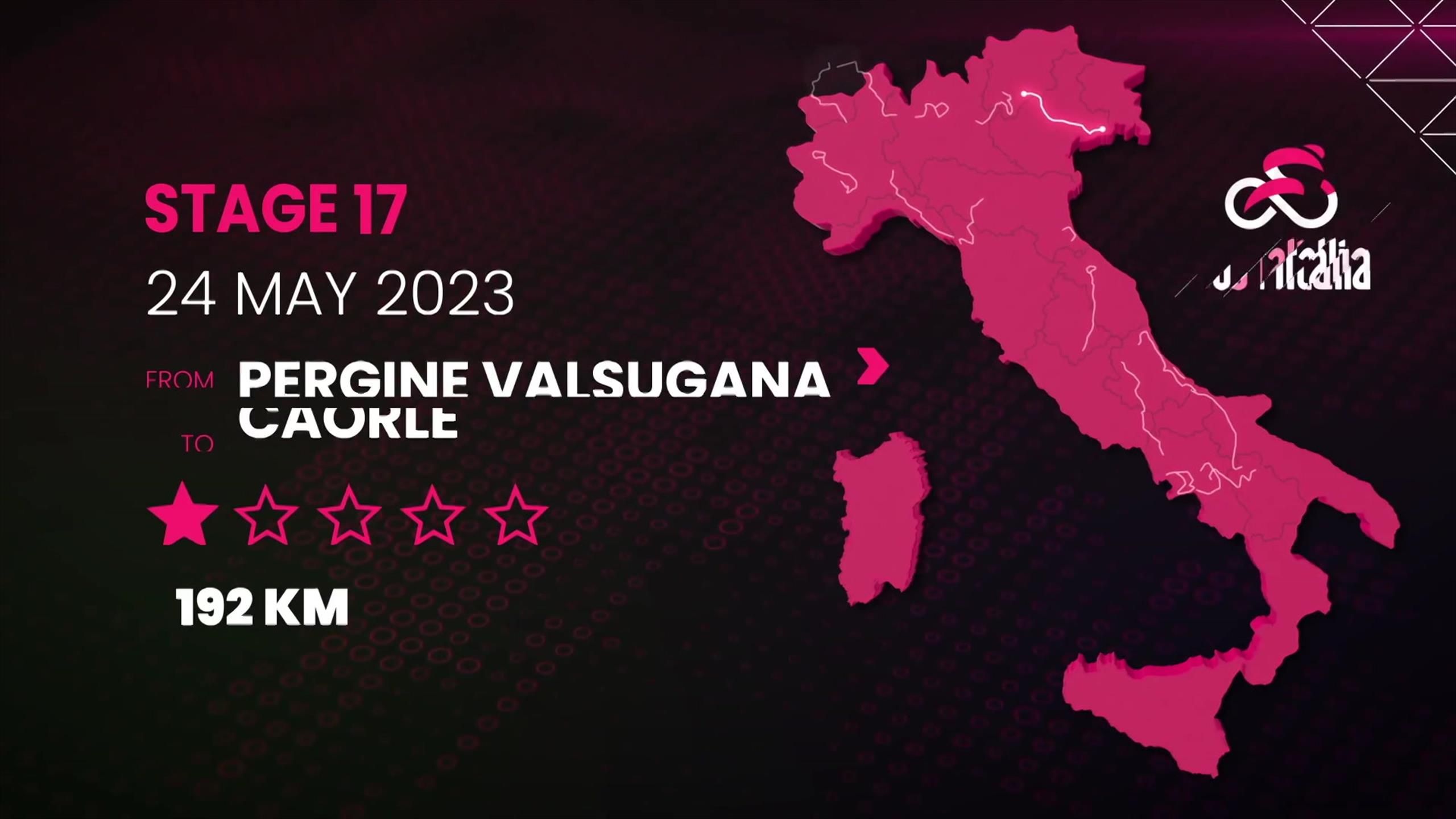 Giro d'Italia 2023: Animated Map Stage 17 (cut from the long version ...