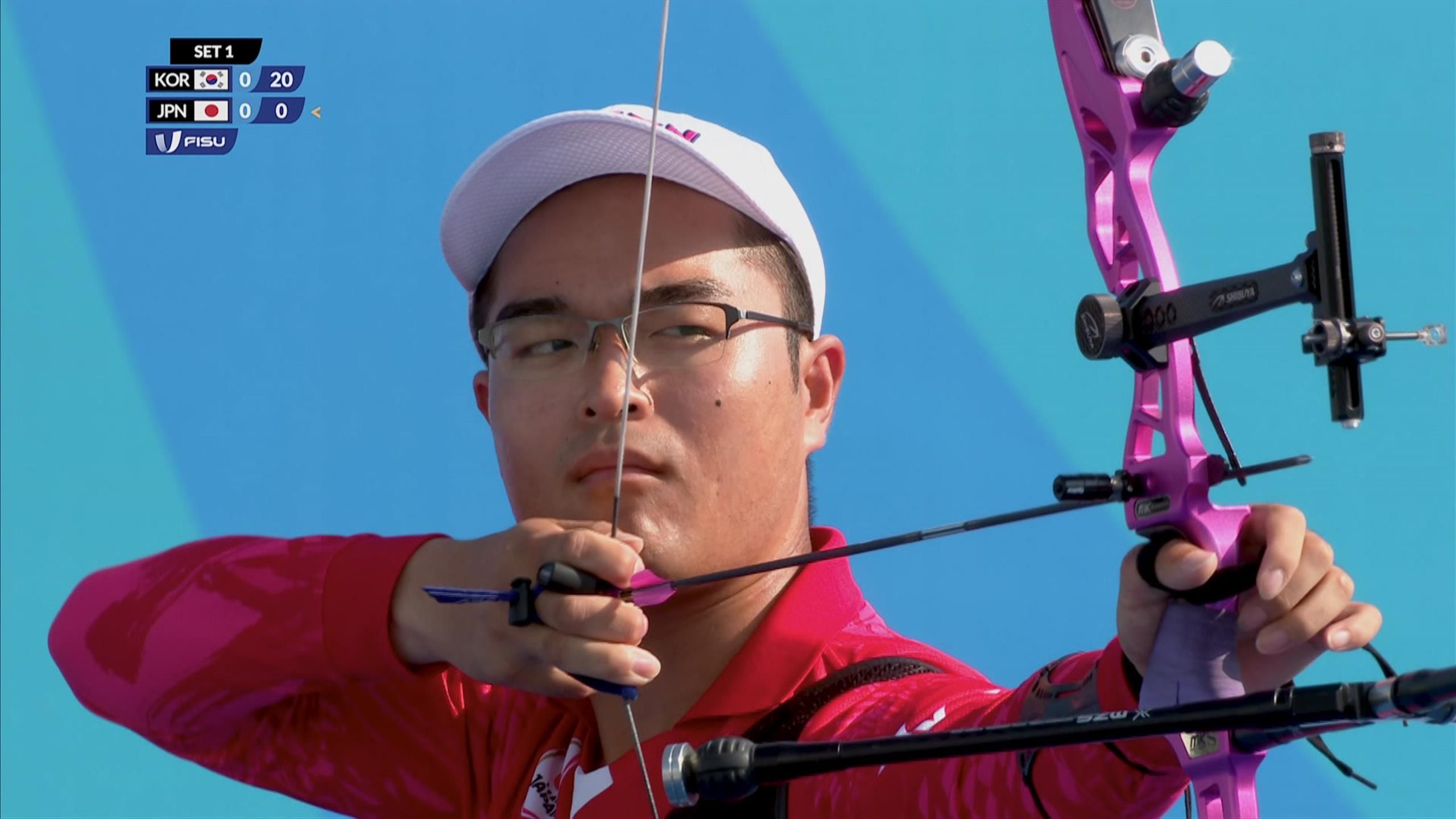 Universiades Chengdu - Cinq flèches d'affilée en plein dans le mille ...