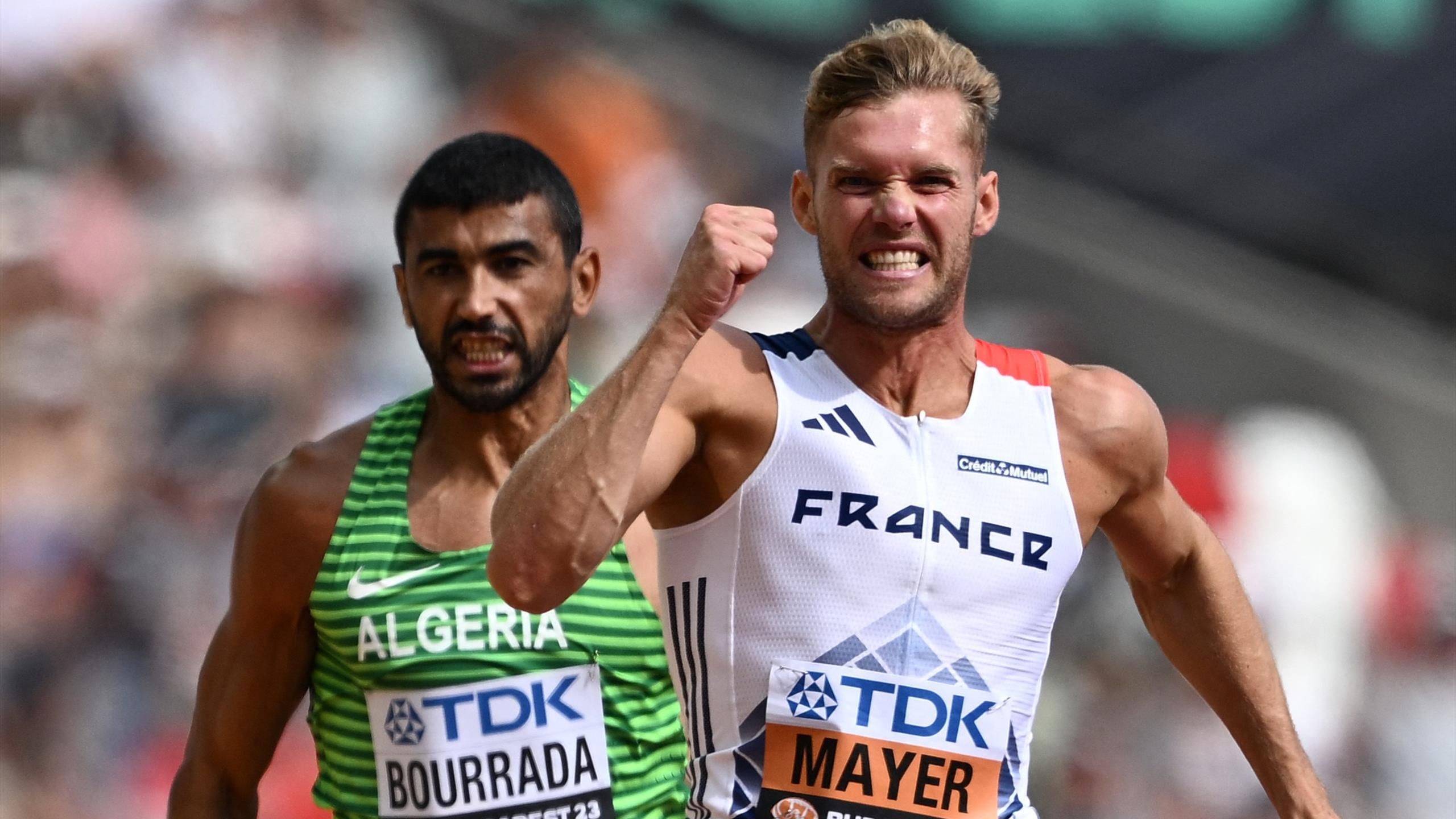 Championnats du monde d'athlétisme - Décathlon : le 100m de Kevin Mayer ...