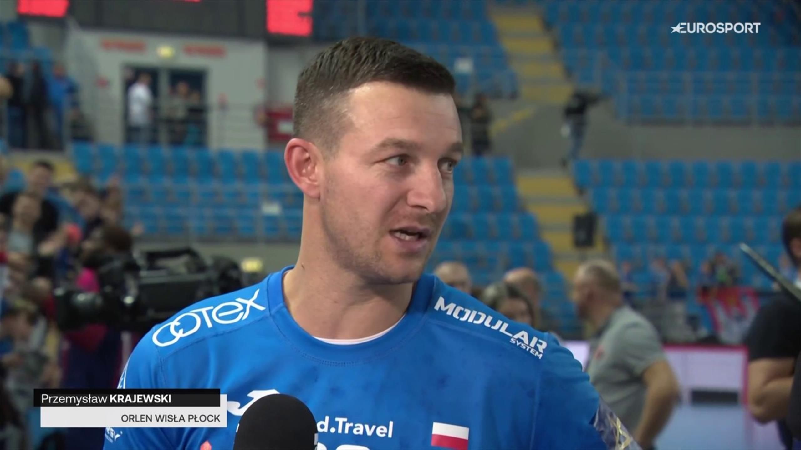 Krajewski po meczu Orlen Wisła Płock - Barcelona w Lidze Mistrzów ...