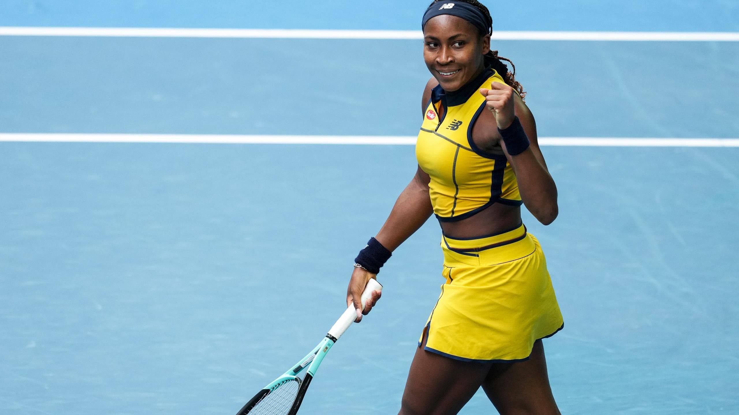 Fenomenalny bekhend i gest zwycięstwa. Tak Gauff pokonała Fręch - Eurosport