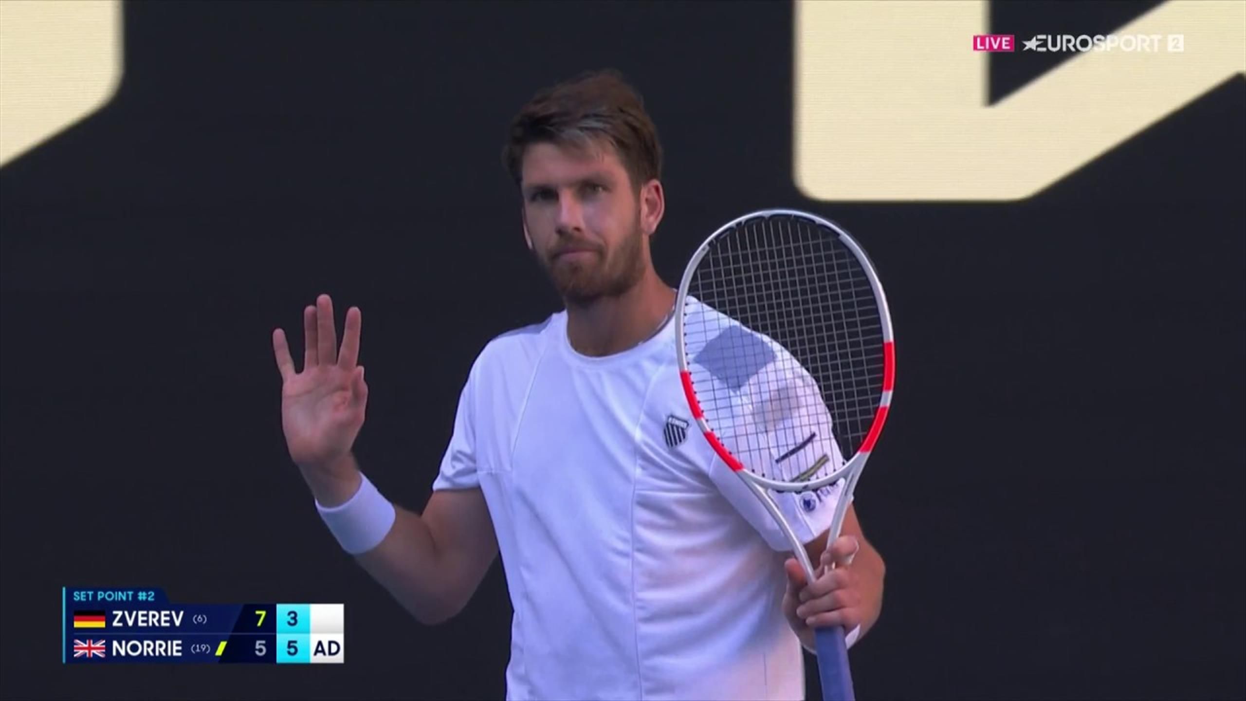 Australian Open: Cameron Norrie gets huge slice of luck to take second ...