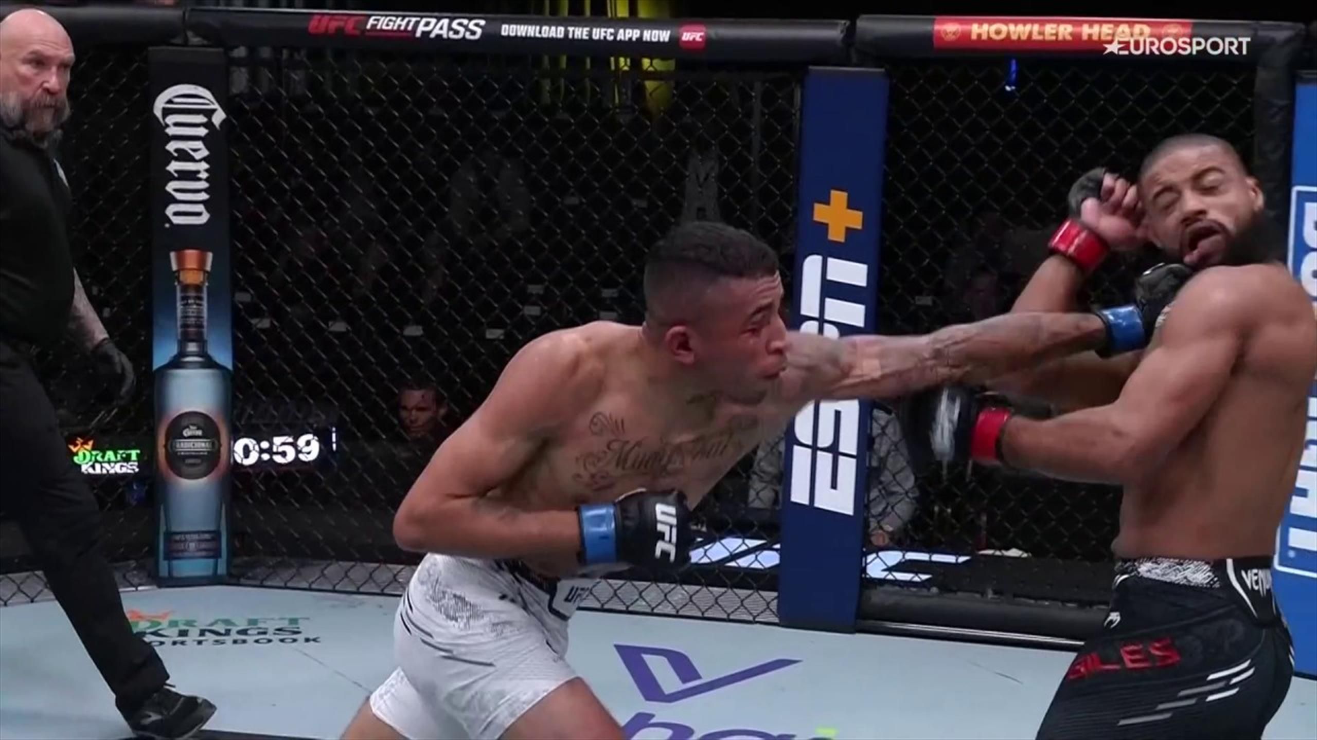 UFC Vegas 86 | Prates slaat Giles uit het niets knock-out - Mixed ...