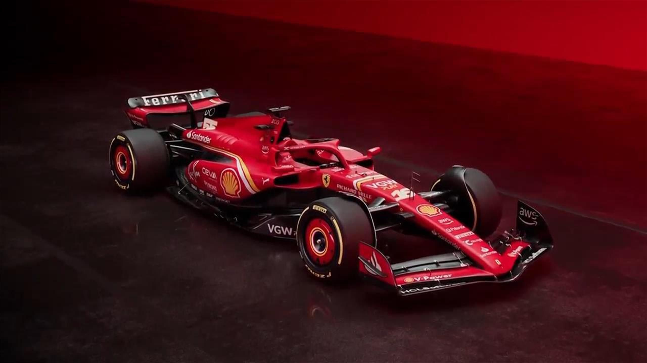 Ferrari F1 reveal their car for the 2024 season - Formula 1 video ...