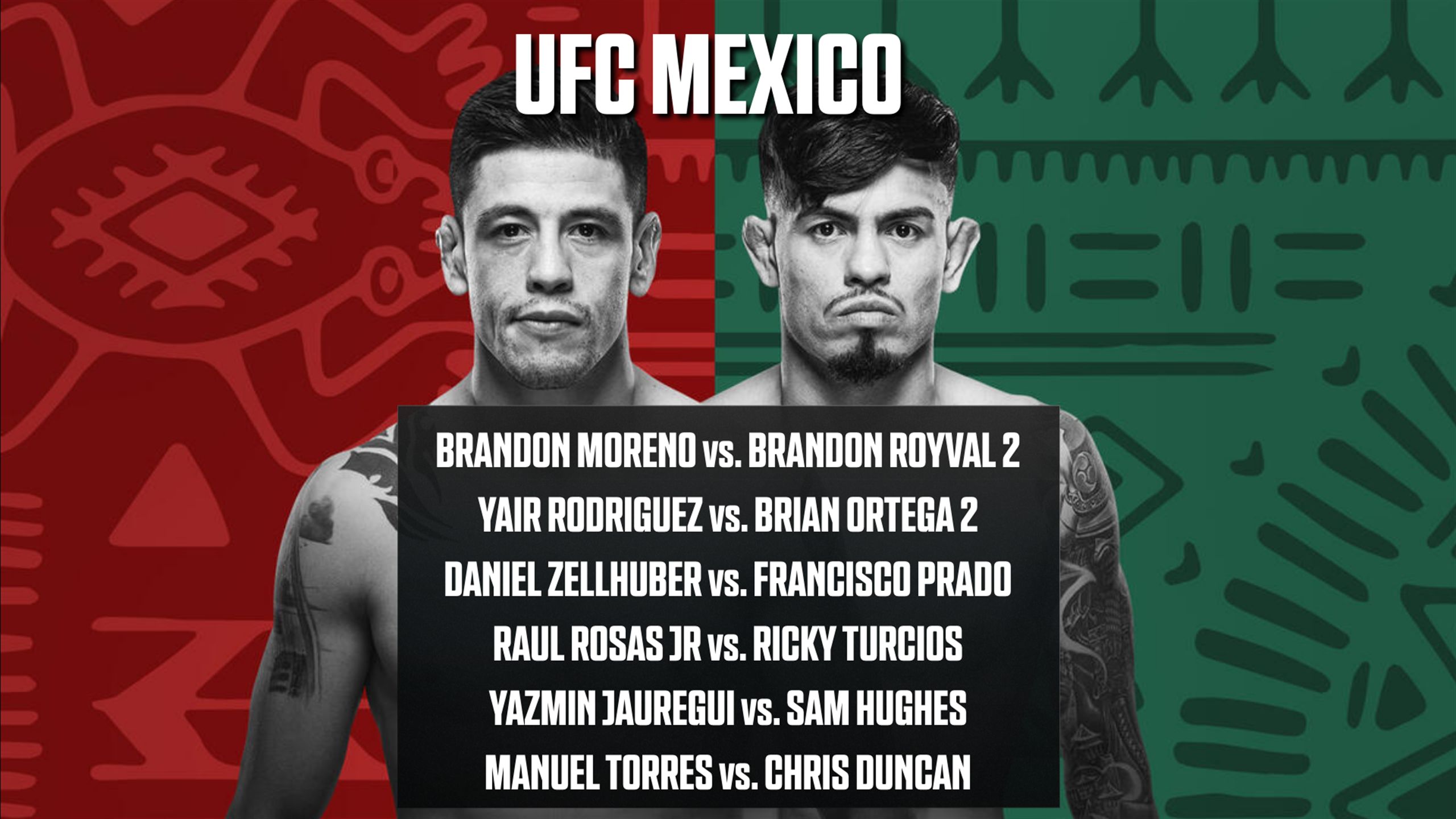 UFC Mexico | Hoe laat en waar kijk je live naar UFC Mexico: Moreno vs ...
