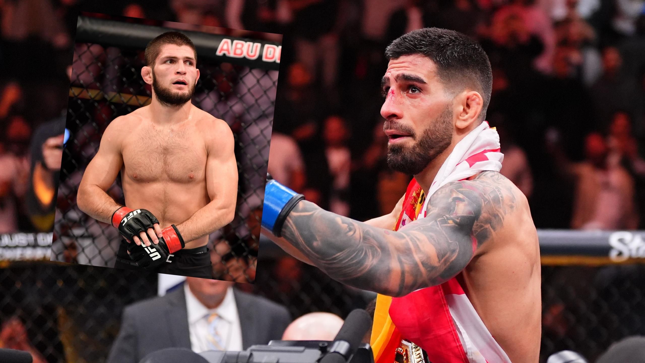 La leyenda Khabib Nurmagomedov guía a Topuria para su próxima pelea y ...