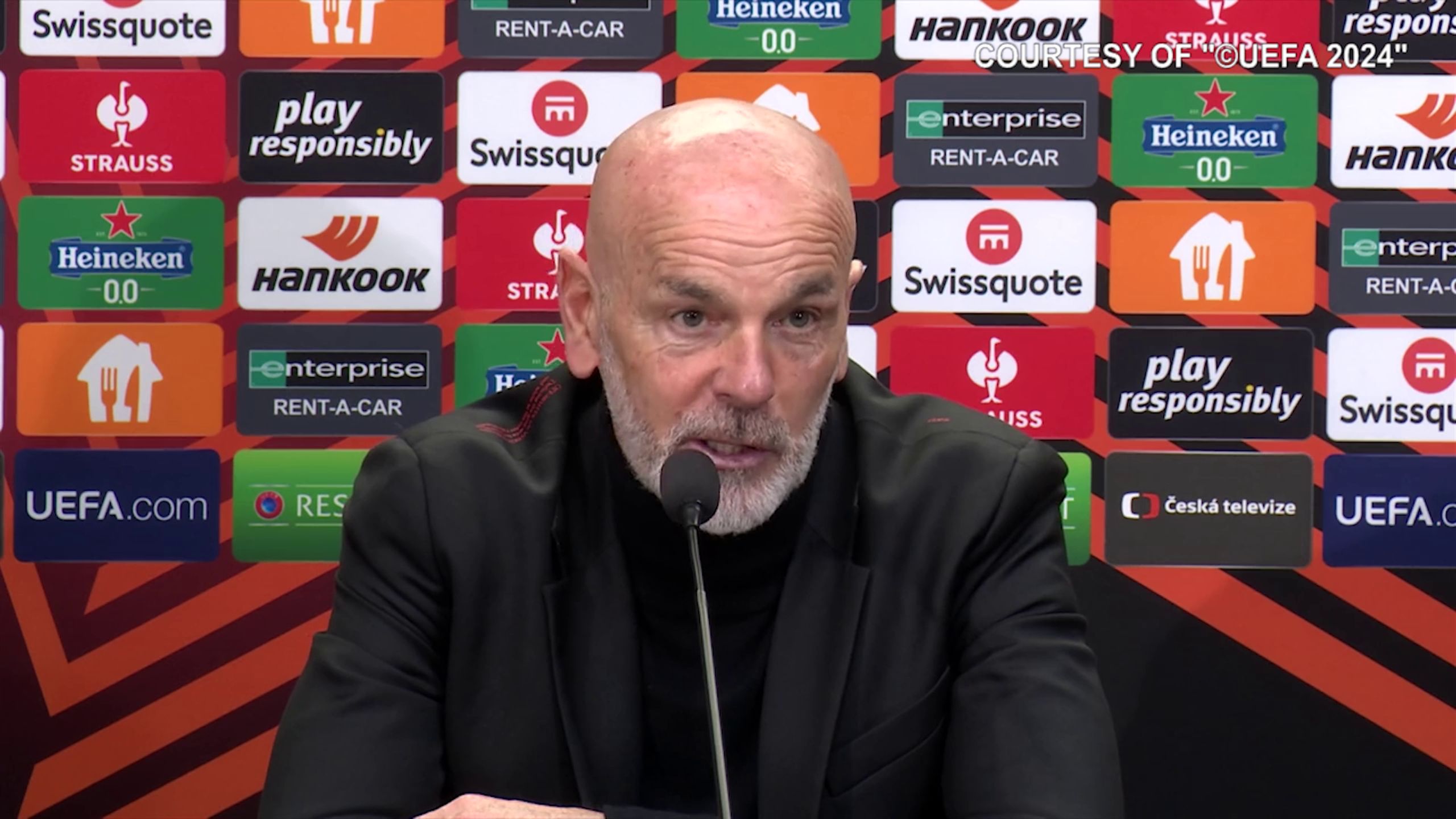 Slavia-Milan 1-3, Stefano Pioli: "Maignan ha un dolore al ginocchio ma ...