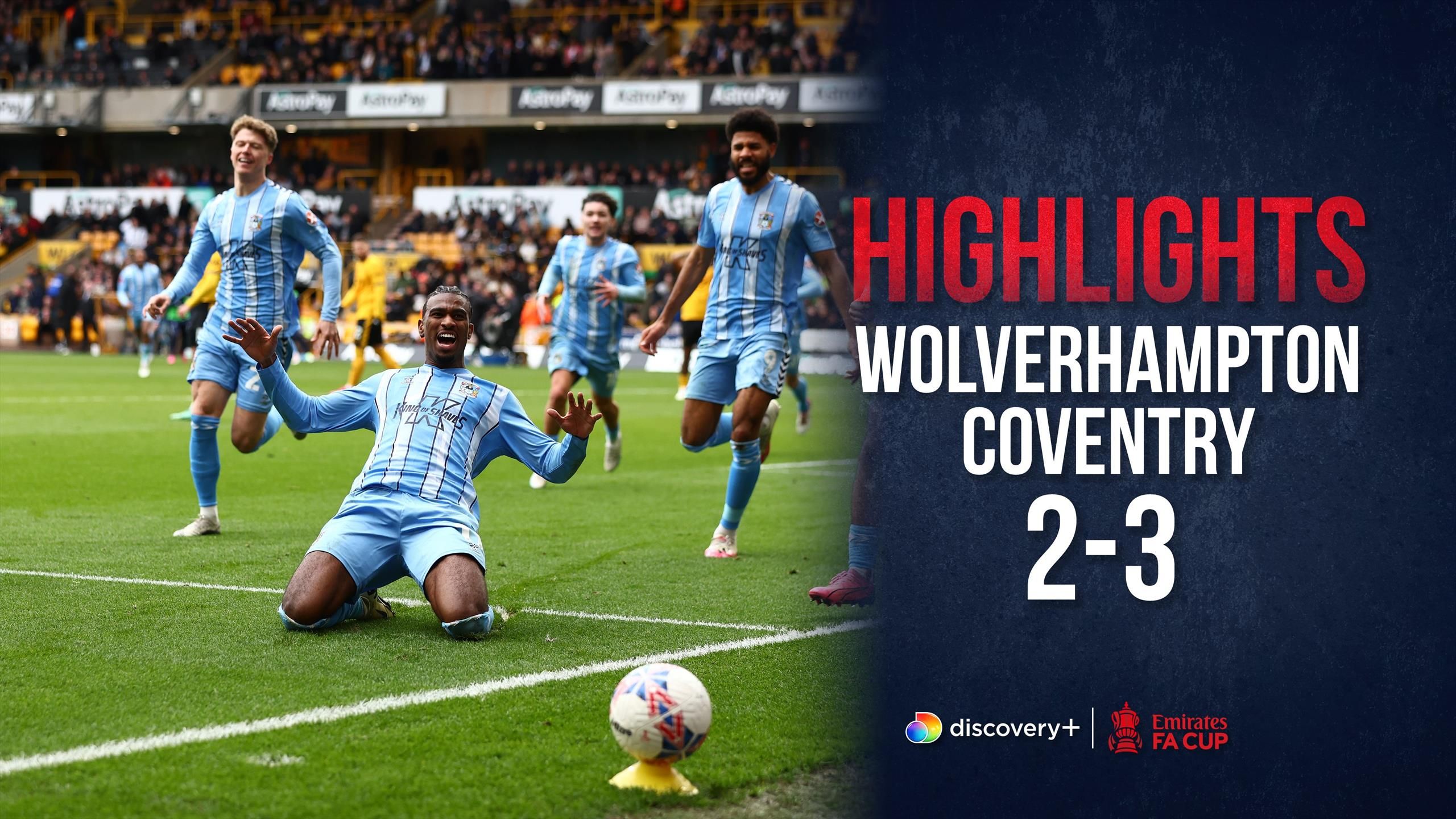 Highlights: Coventry vinder sensationelt over Wolves efter to ...