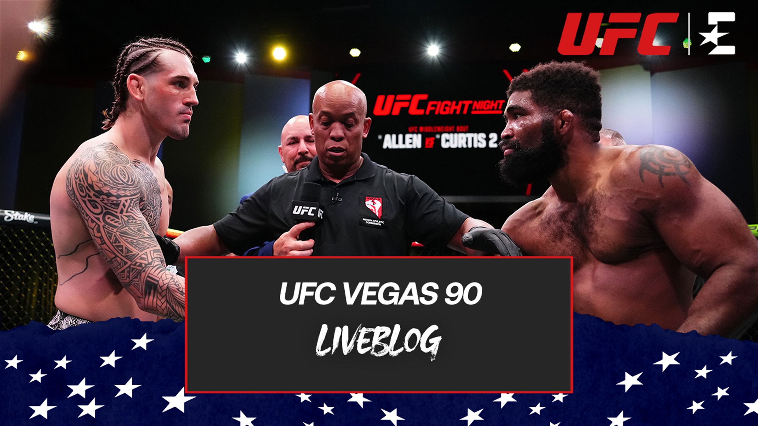 UFC Vegas 90 | Liveblog: Mis niets van UFC Vegas 90: Allen vs. Curtis 2 ...
