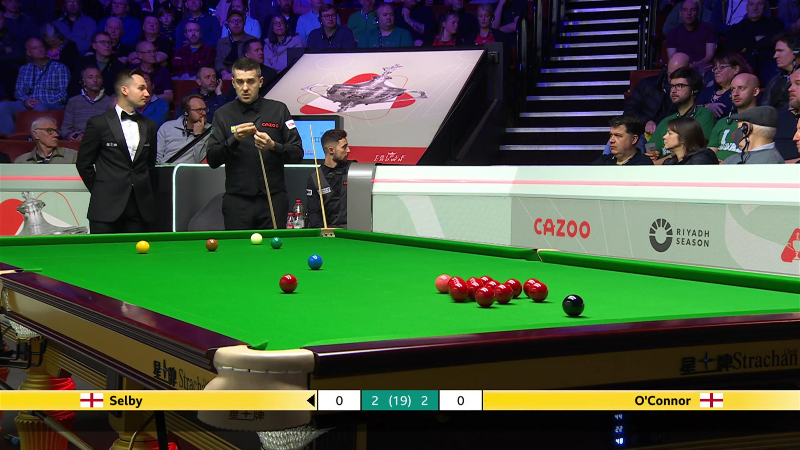 WK snooker | Referee en Selby gehinderd door geritsel zakje snoep - fan ...